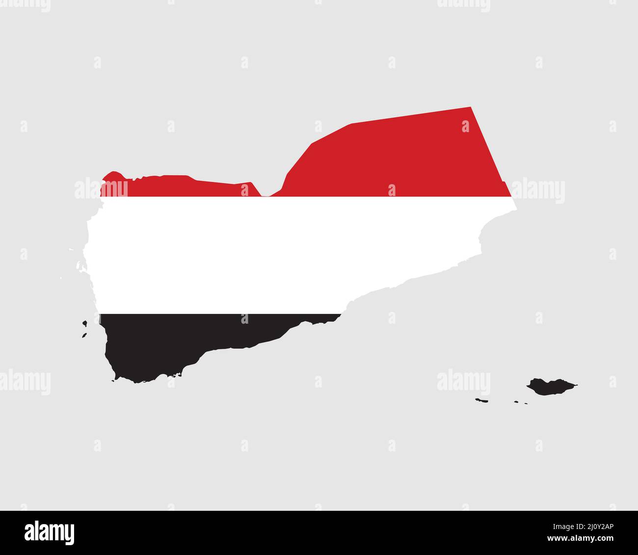 Yemen Flag Map. Map of the Republic of Yemen with the Yemeni country ...