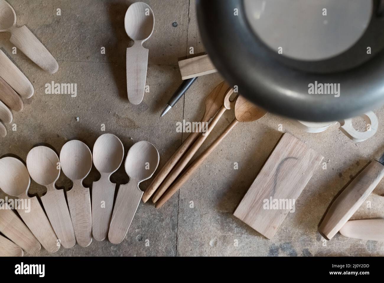 Handmade Wooden Spoons for hiking and outdoor activities. Craftsmanship ...