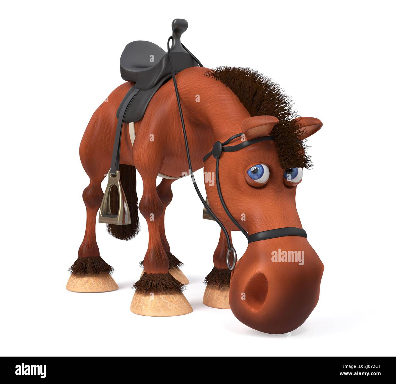 Cartoon horse bridle hi-res stock photography and images - Alamy