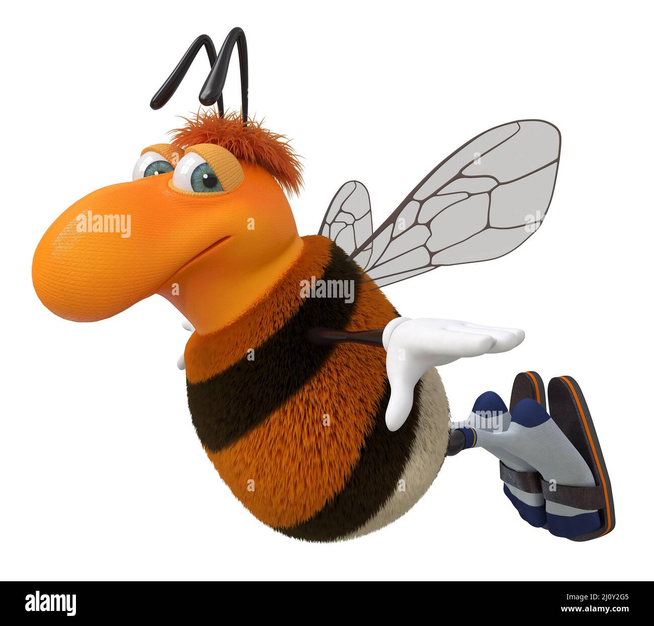 3d Fluffy bumblebee Stock Photo - Alamy