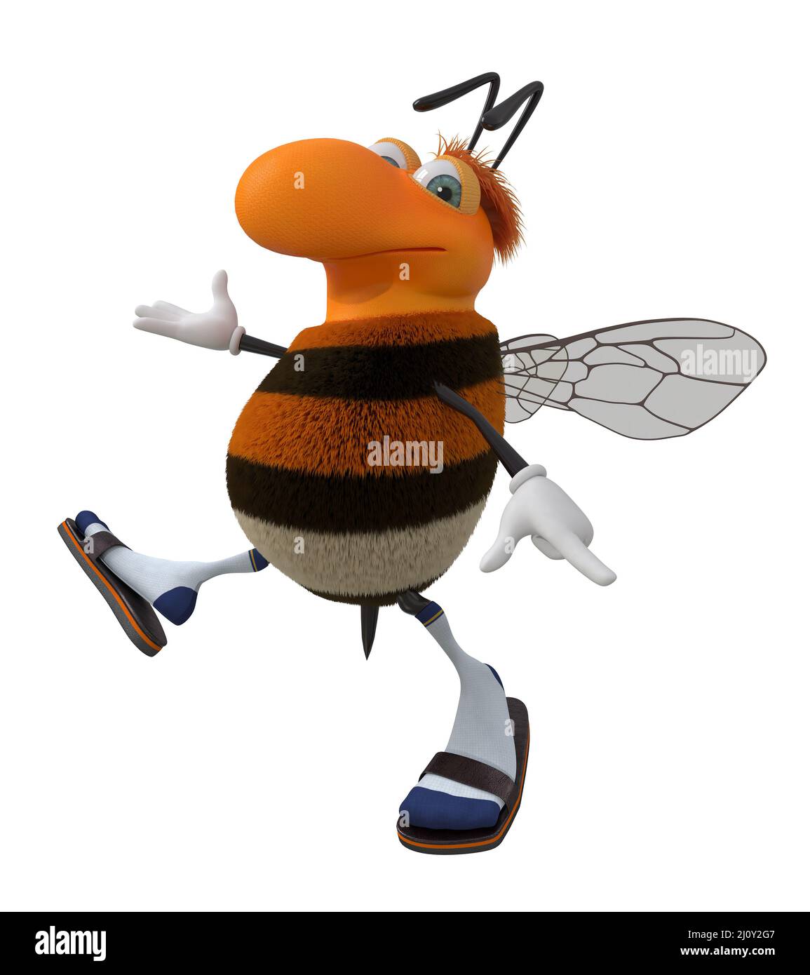 3d Fluffy bumblebee Stock Photo - Alamy