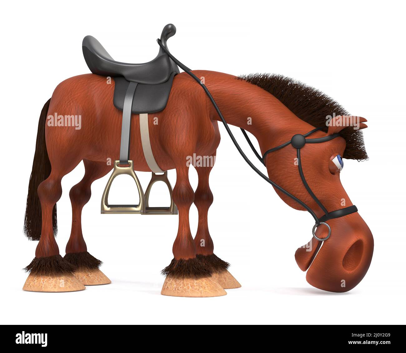 Cartoon horse bridle hi-res stock photography and images - Alamy
