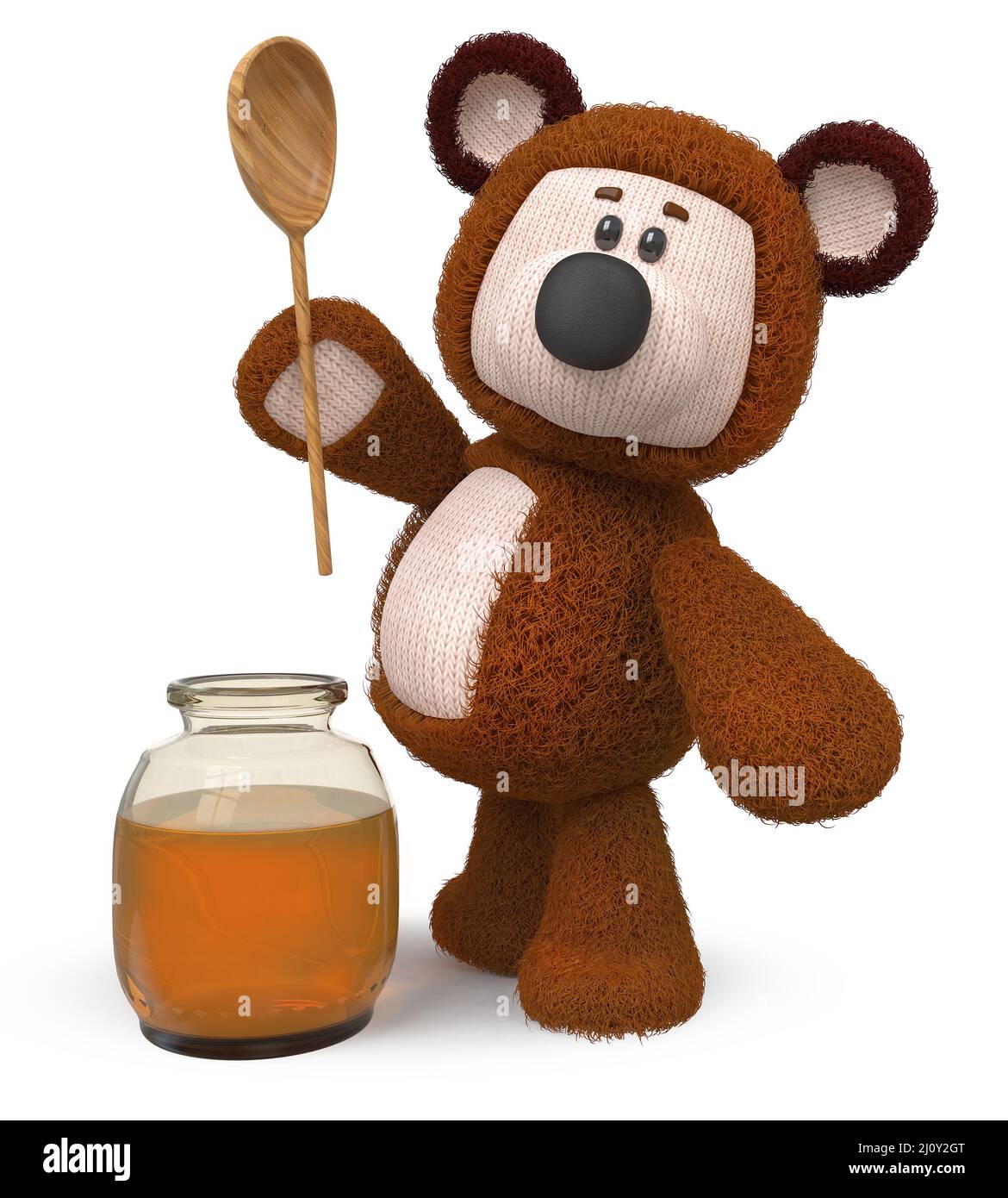 Wild bear cartoon illustration Cut Out Stock Images & Pictures - Alamy