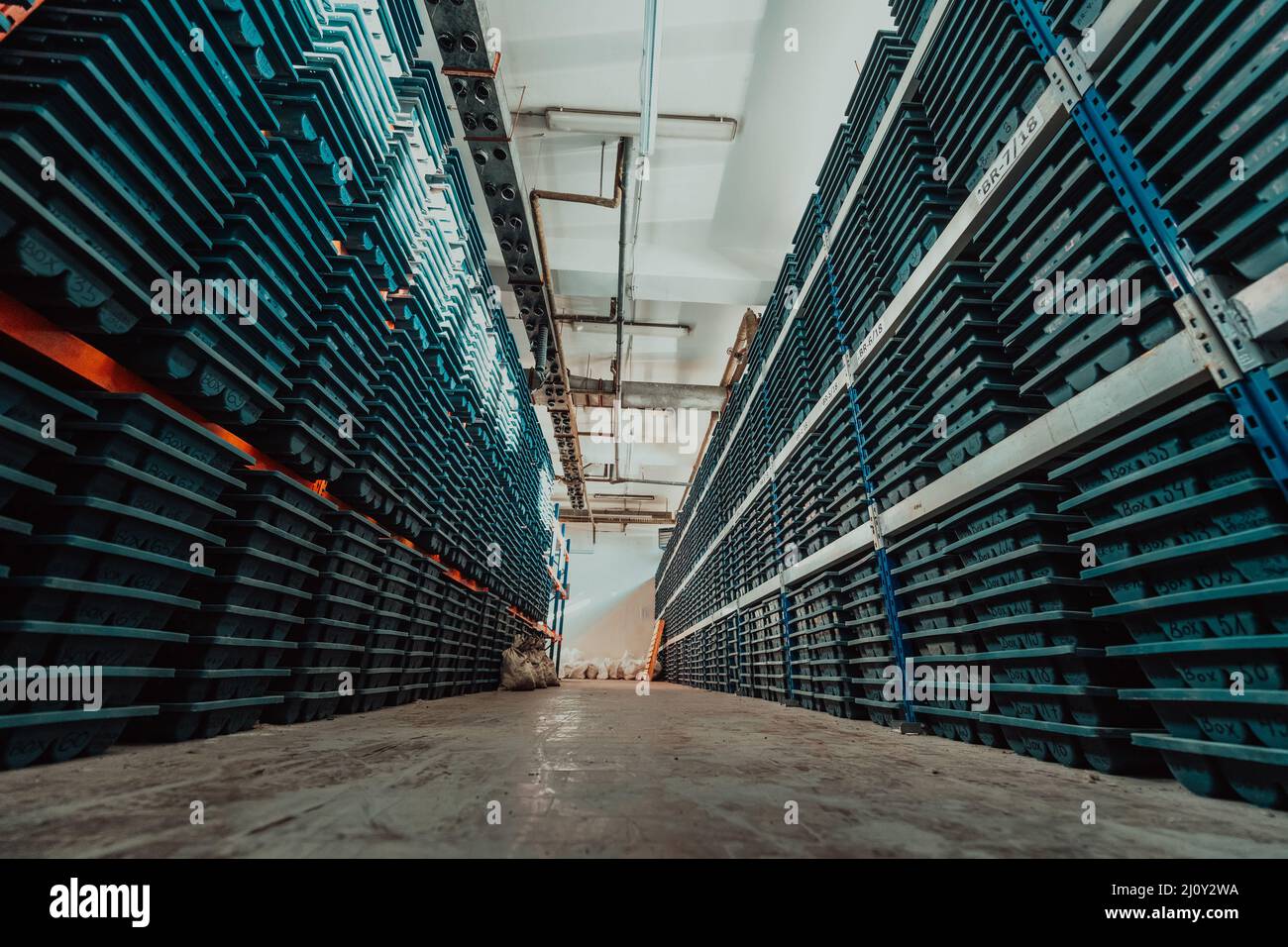 Gold mining storage rock core samples geology drilling industy. Large ...