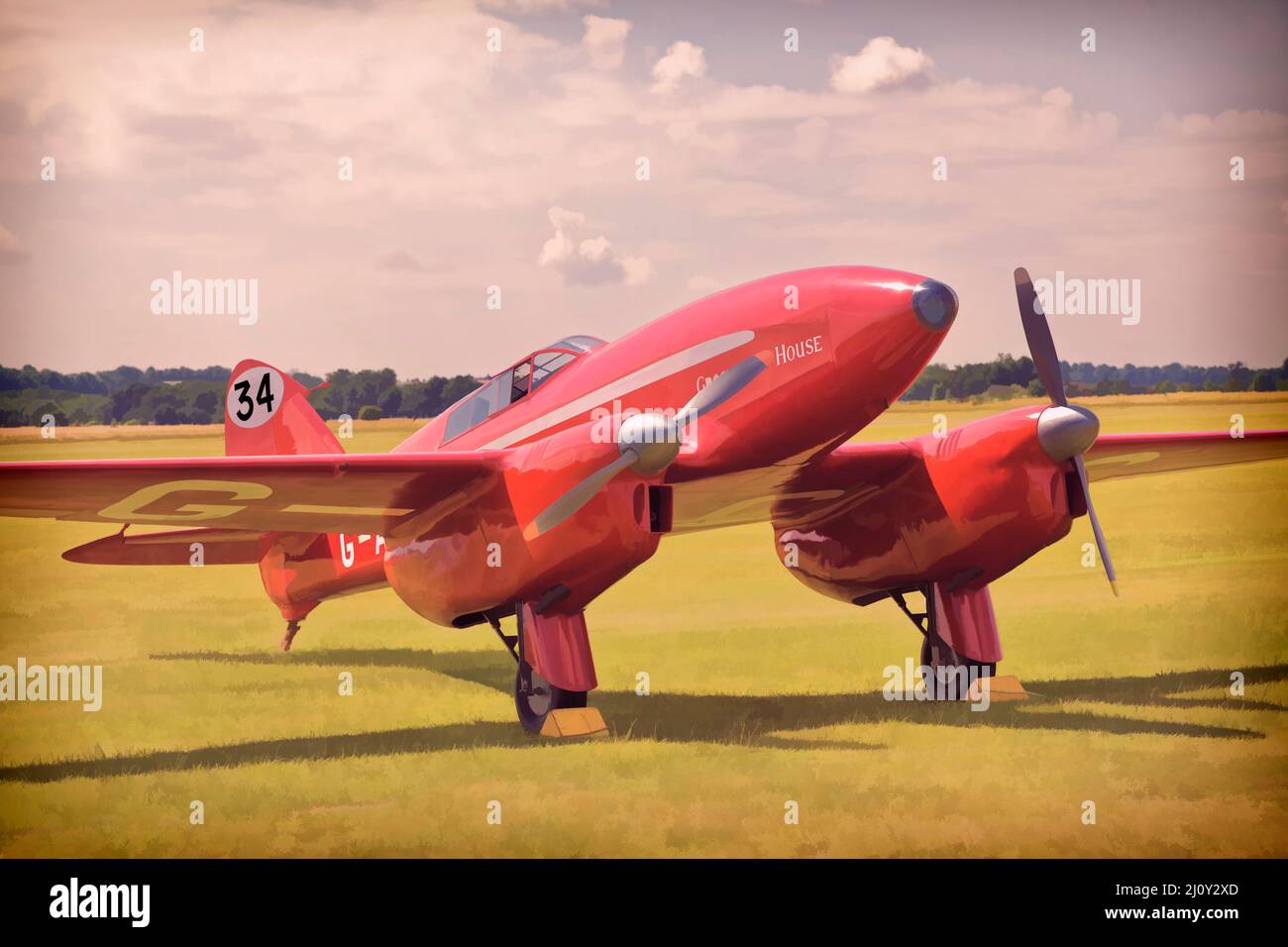 De Havilland DH.88 Comet Grosvenor House Stock Photo - Alamy