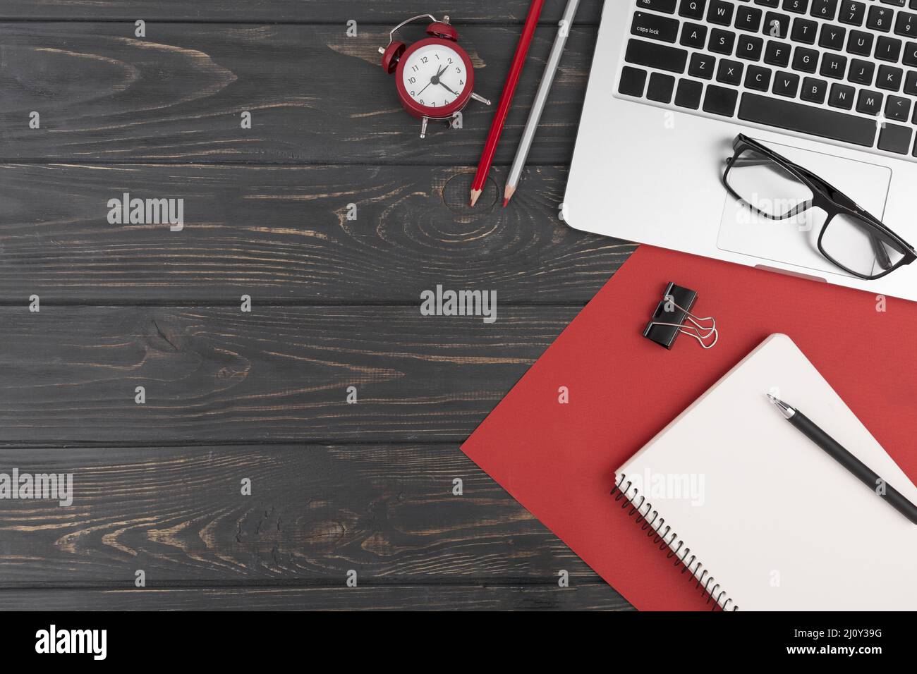 Top view desk hi-res stock photography and images - Alamy