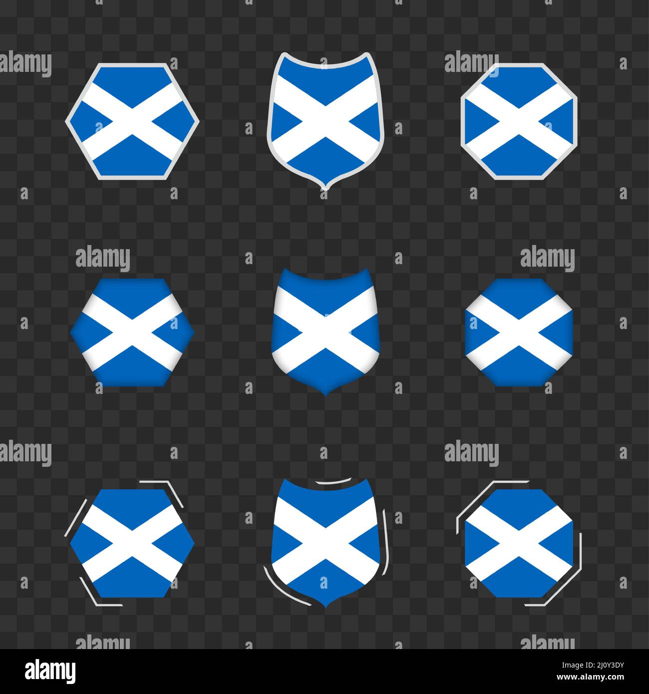 National symbols flag scotland Stock Vector Images - Alamy