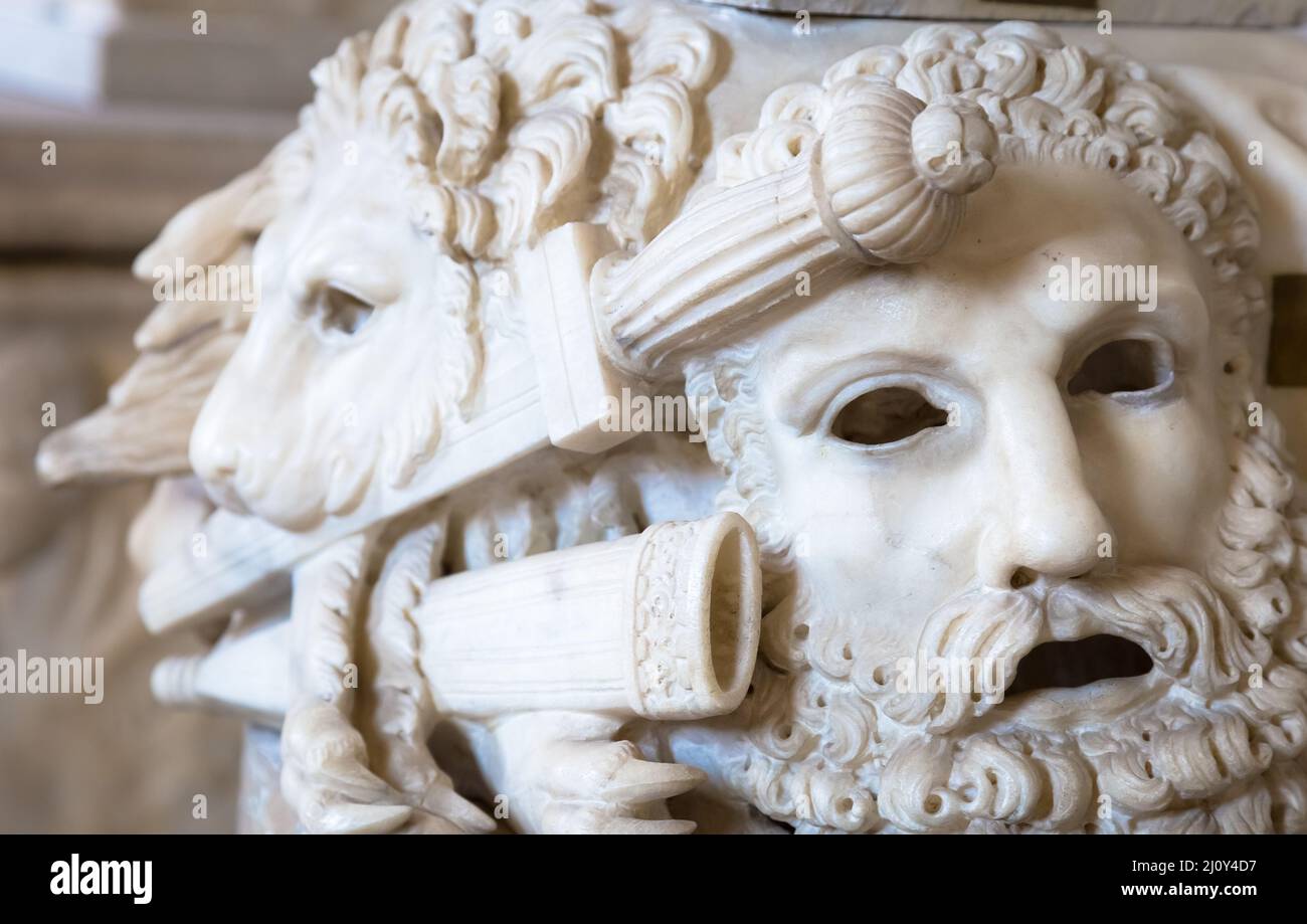 Ancient theatre mask Stock Photo - Alamy