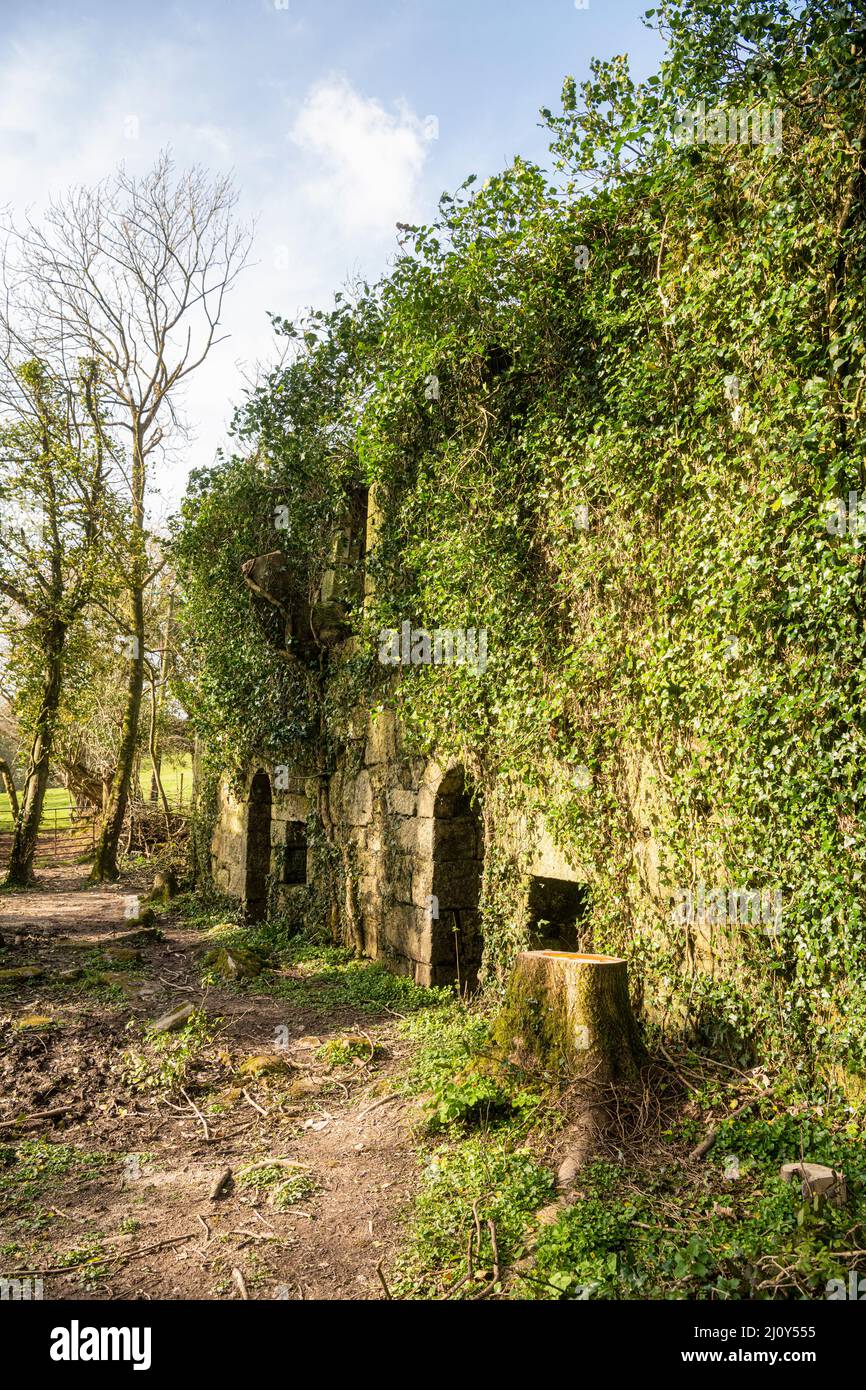 St Austell Tregargus China Stone Quarry & Mills Tregargus Valley near ...