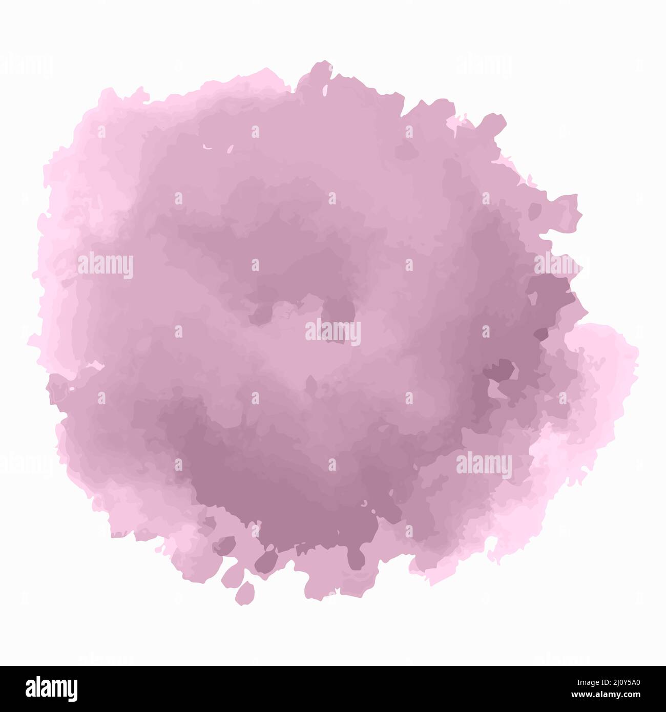 watercolor blot with smudge drips and stains, hand drawn vector element ...