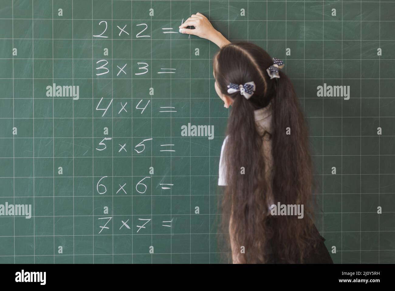 Cartoon clever girl hi-res stock photography and images - Alamy