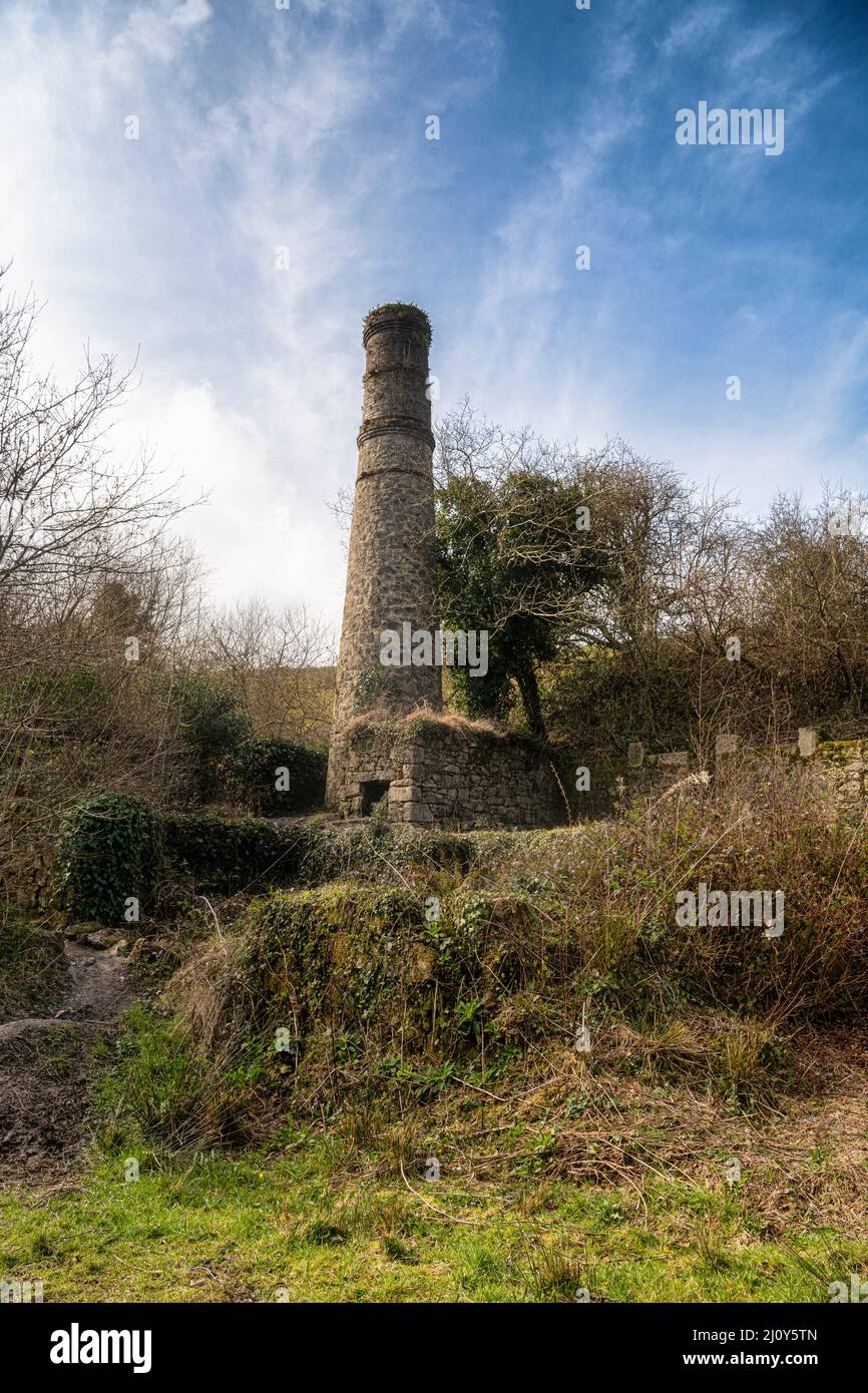 St Austell Tregargus China Stone Quarry & Mills Tregargus Valley near ...