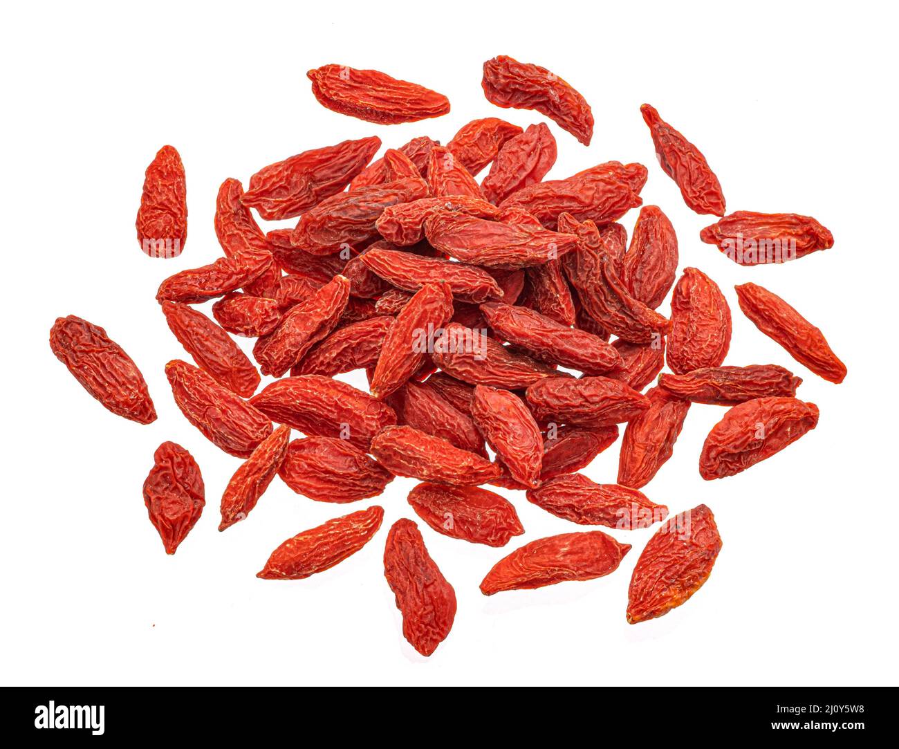 Dried goji berries isolated on white background Stock Photo - Alamy