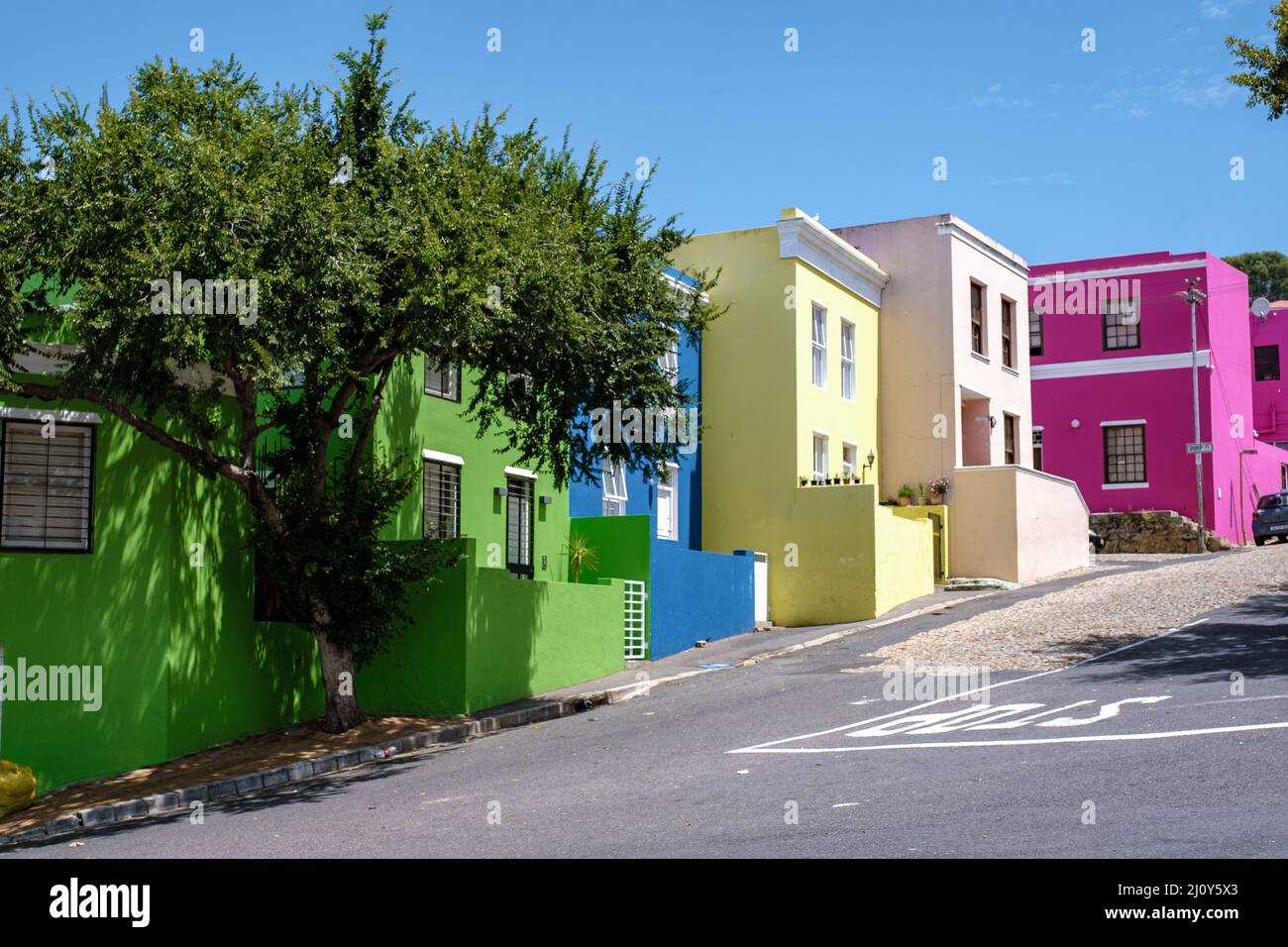Bo Kaap Township in Cape Town, colorful house in Cape Town South Africa ...