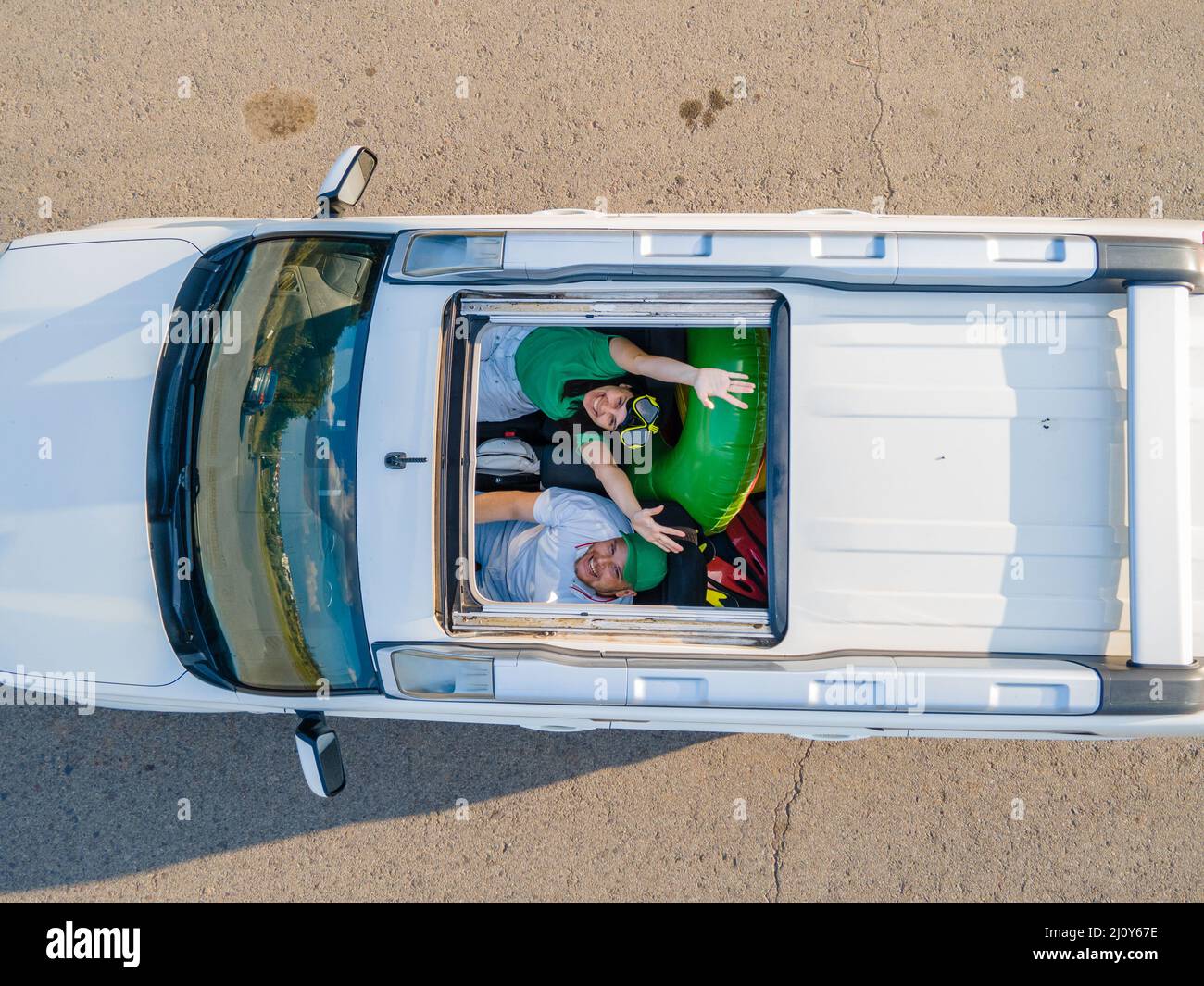 Sunroof top view hi-res stock photography and images - Alamy