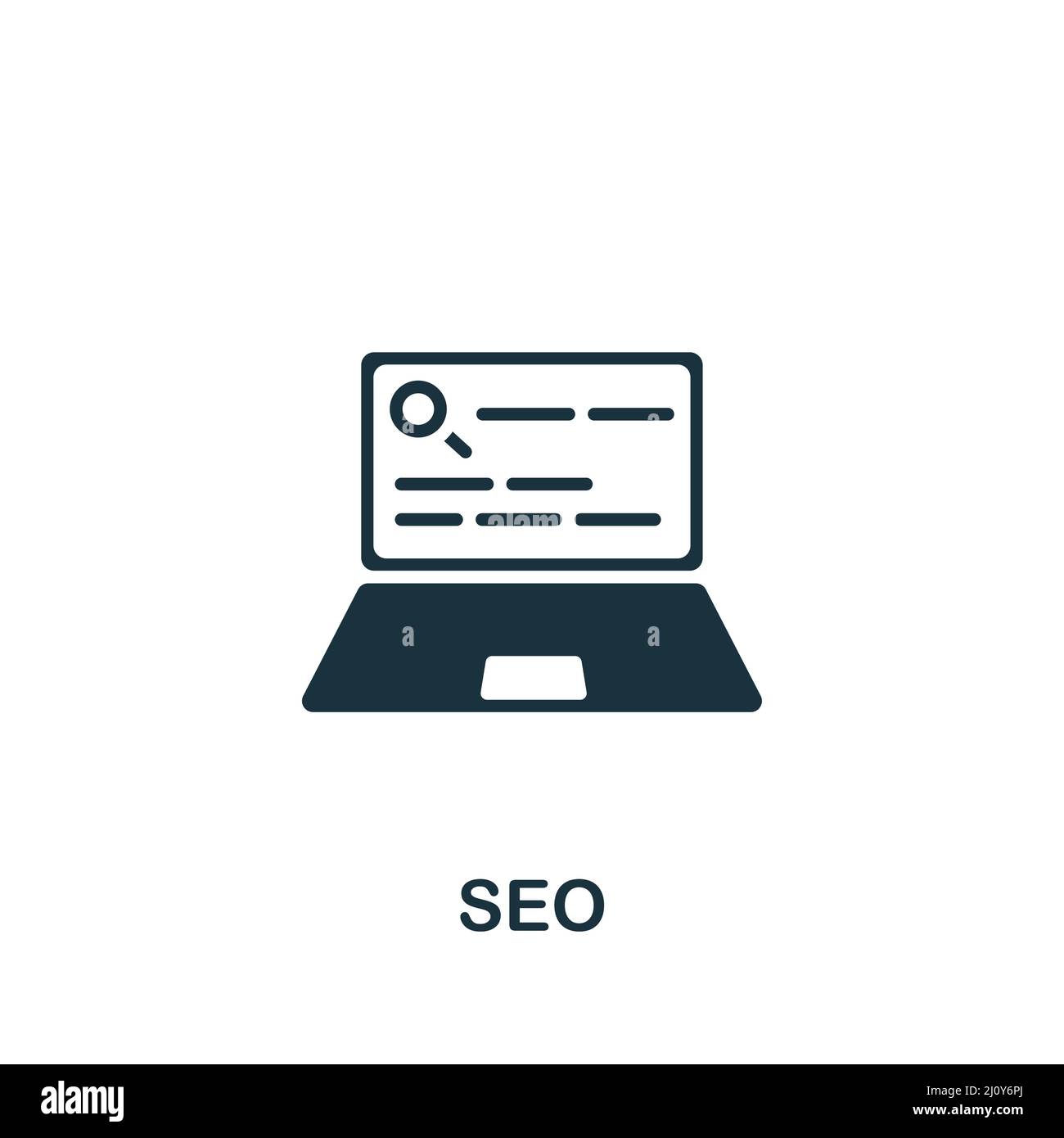 Seo icon. Monochrome simple icon for templates, web design and ...