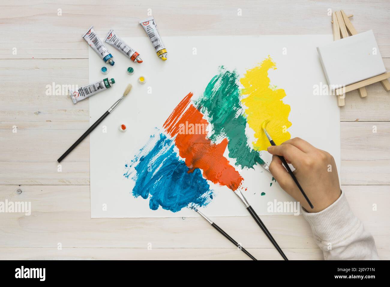 Human hand painting hi-res stock photography and images - Alamy
