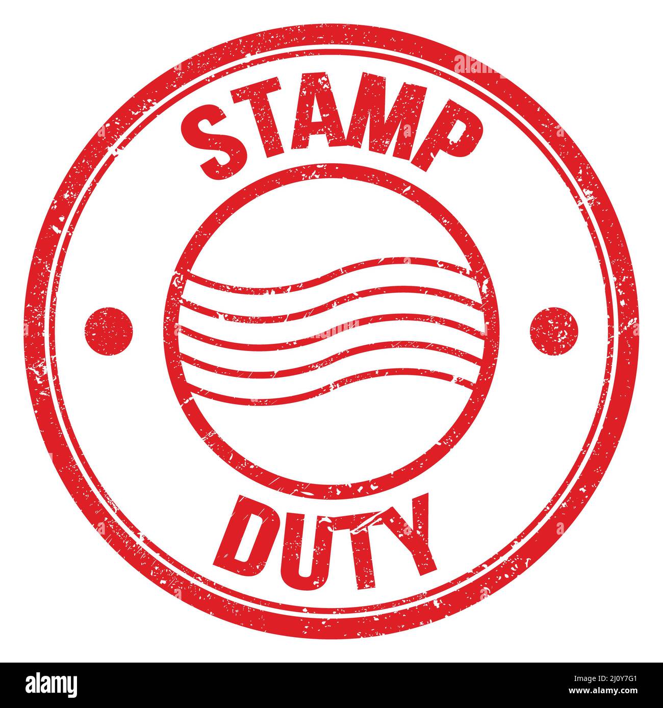 STAMP DUTY text written on red round postal stamp sign Stock Photo - Alamy