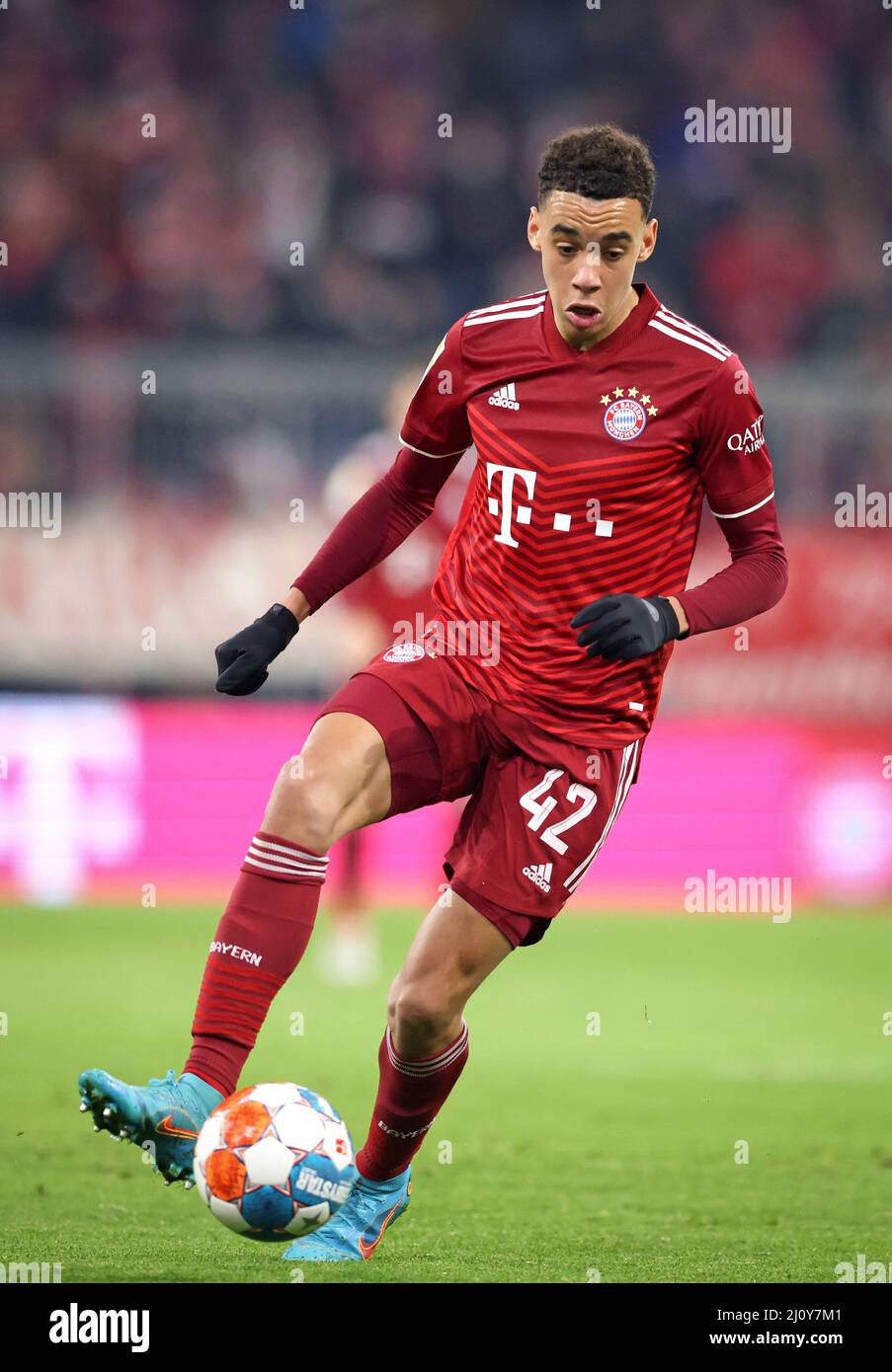 Jamal Musiala of Bayern Muenchen FC Bayern MŸnchen Union Berlin 4:0 1 ...