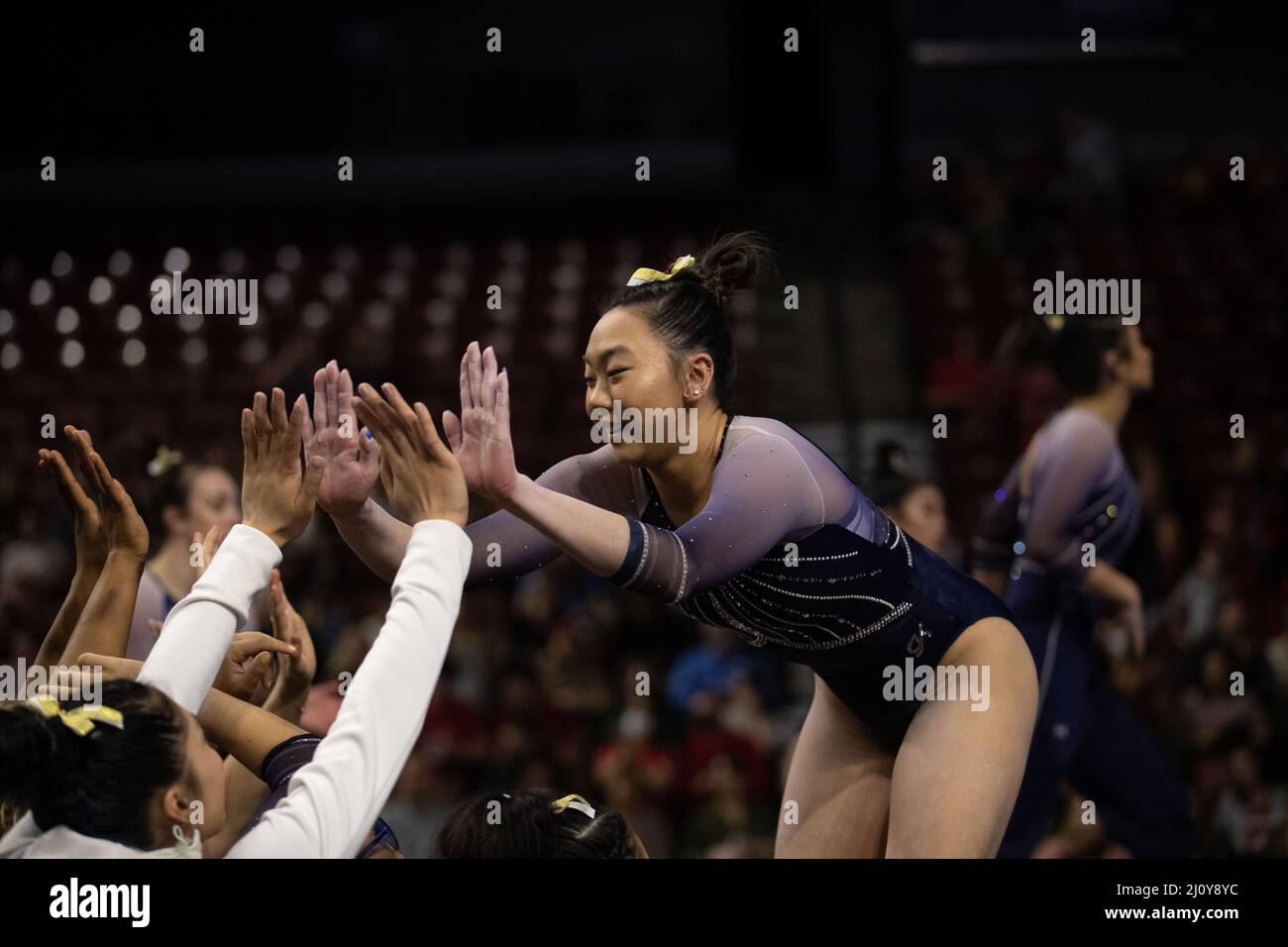 March 19, 2022: University of California Berkeley gymnast Andi Li ...