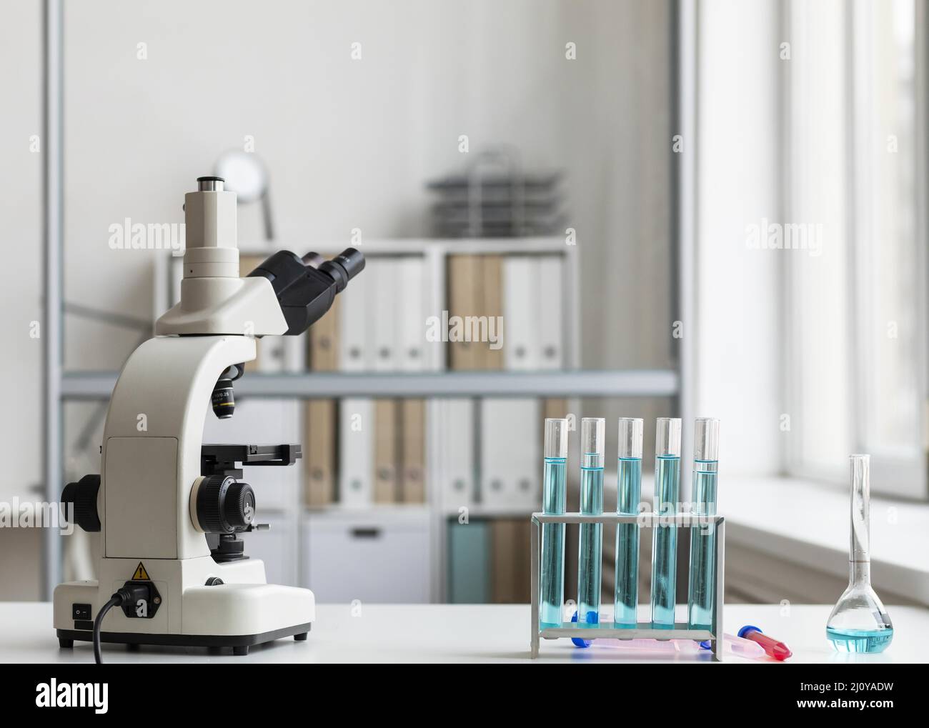 Arrangement microscope tubes. High quality photo Stock Photo - Alamy