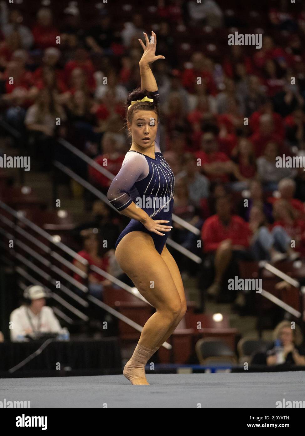 March 19, 2022: University of California Berkeley gymnast Milan Clausi ...