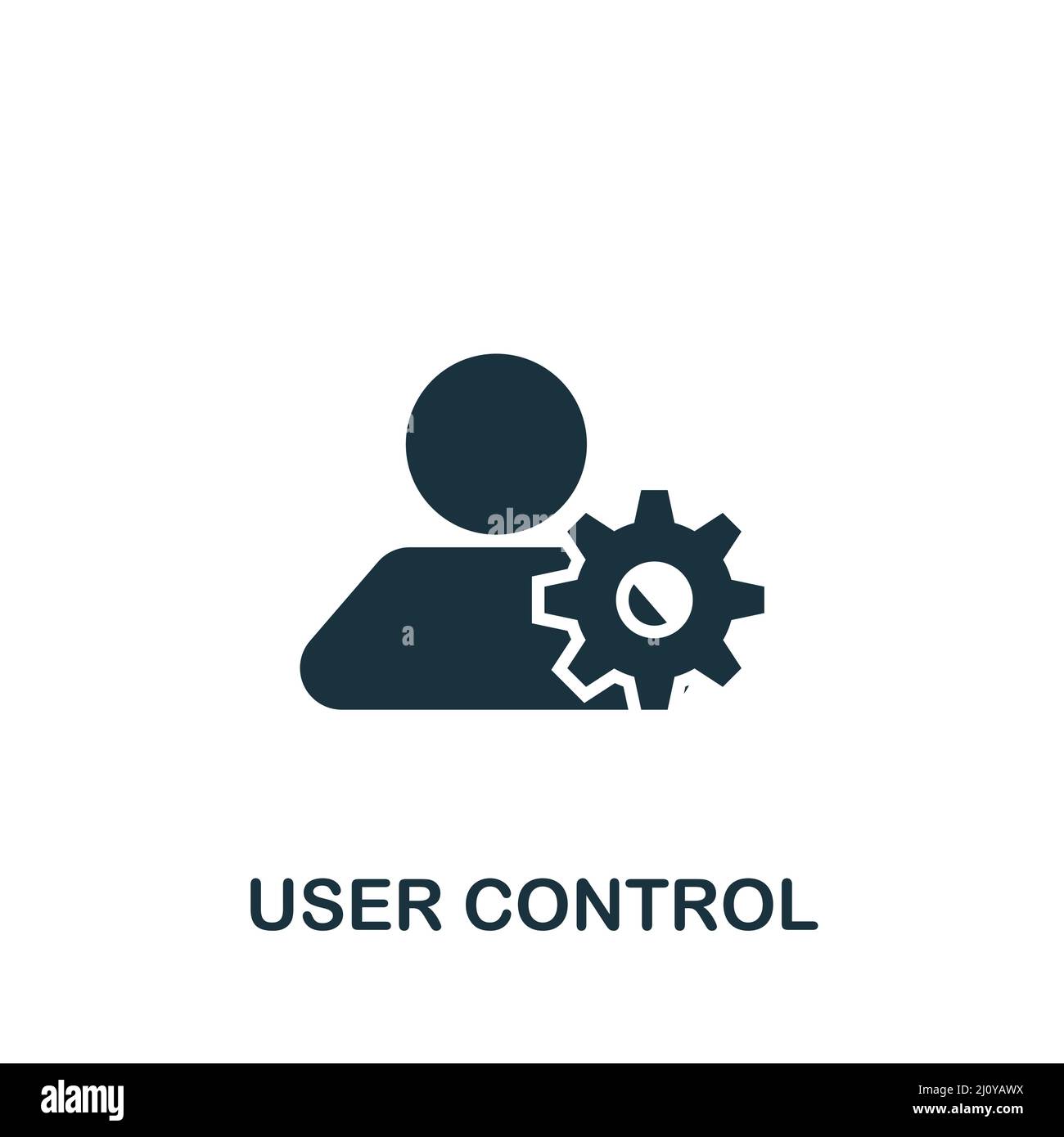 User Control icon. Monochrome simple icon for templates, web design and ...