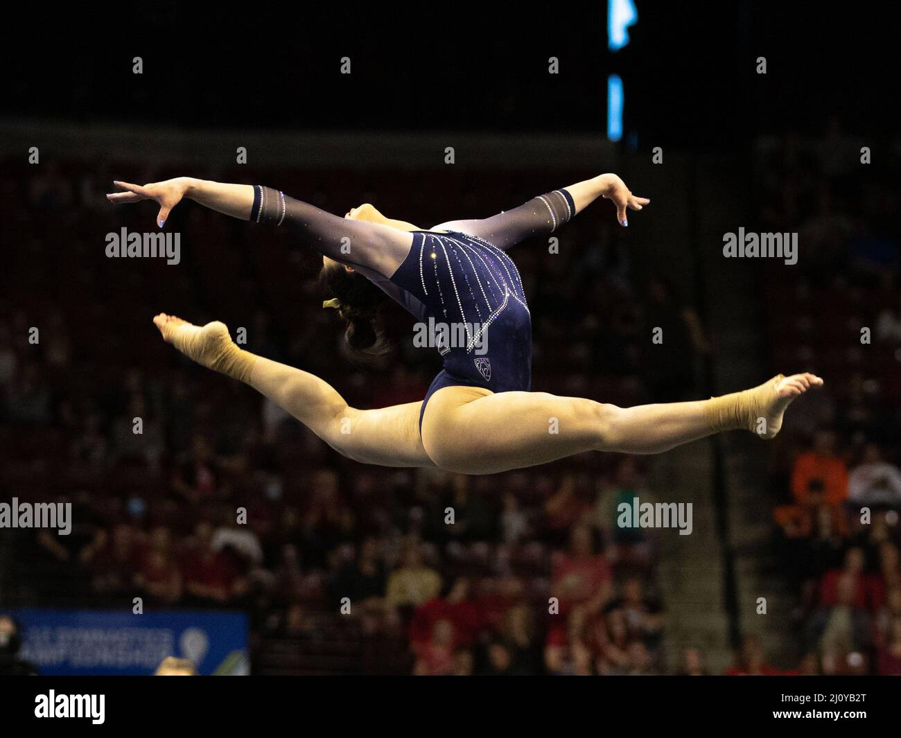 March 19, 2022: University of California Berkeley gymnast Andi Li ...