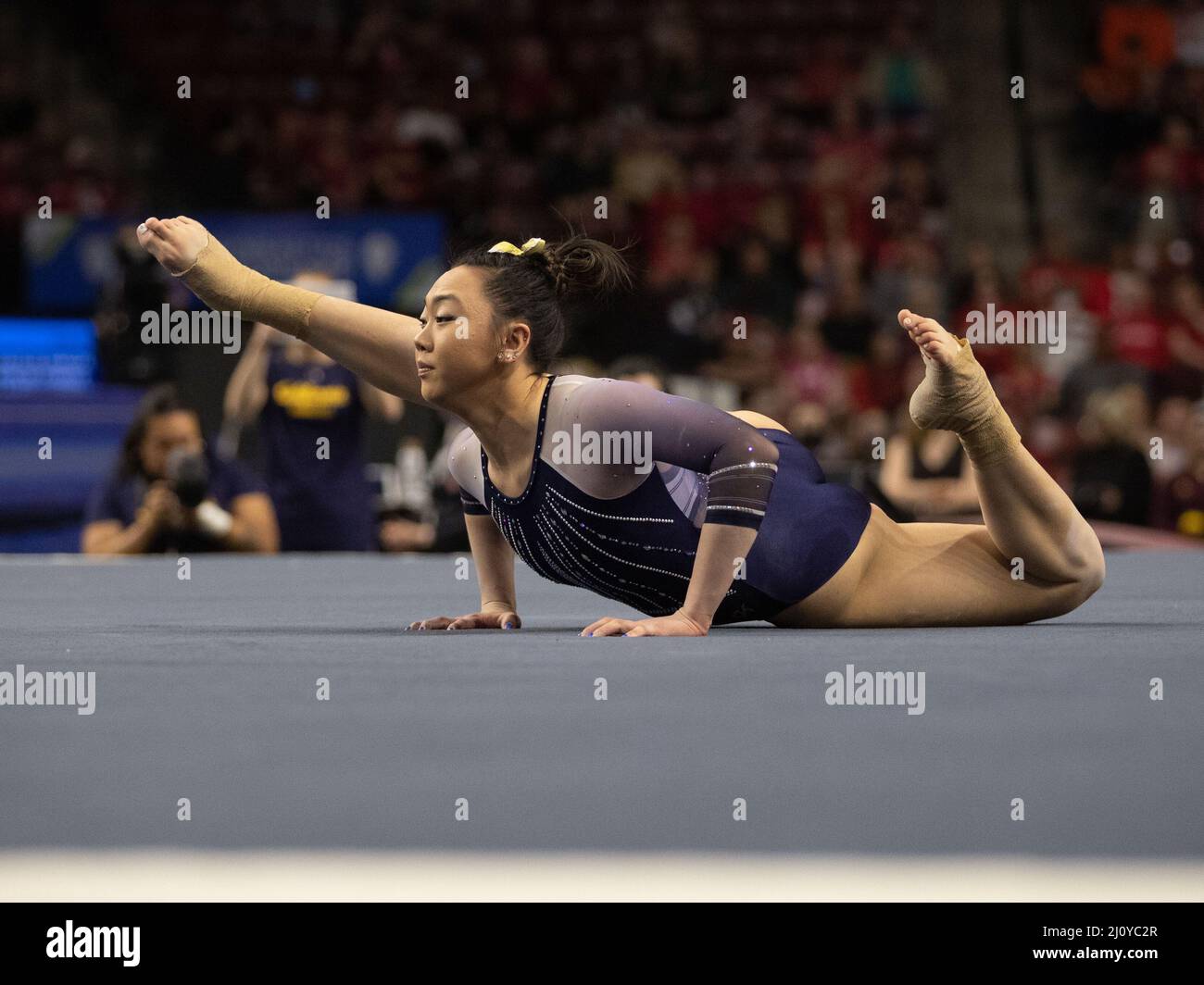 March 19, 2022: University of California Berkeley gymnast Andi Li ...