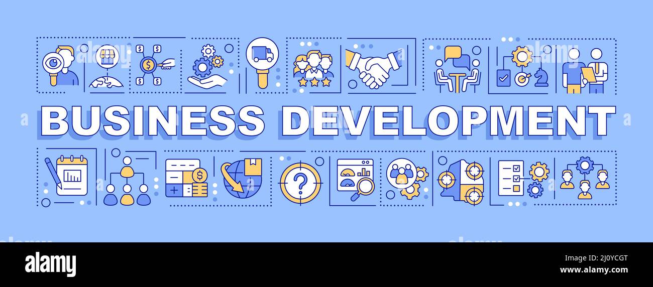 Business development word concepts blue banner Stock Vector Image & Art ... Business development word concepts blue banner Stock Vector Image & Art ...