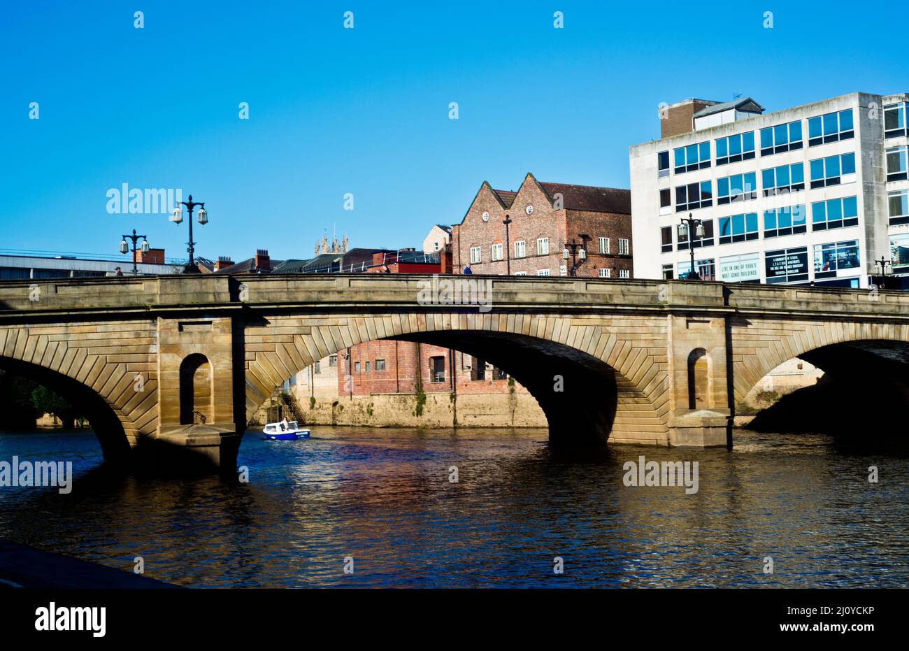 Ouse Bridge and River Ouse, York, England Stock Photo - Alamy