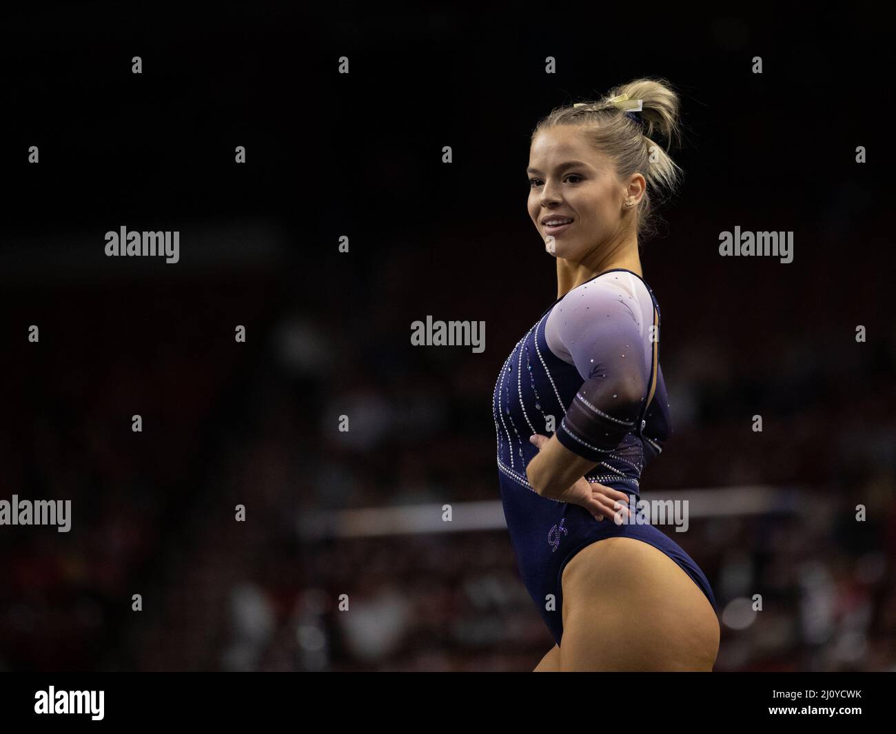 March 19, 2022: University of California Berkeley gymnast Andi Li ...