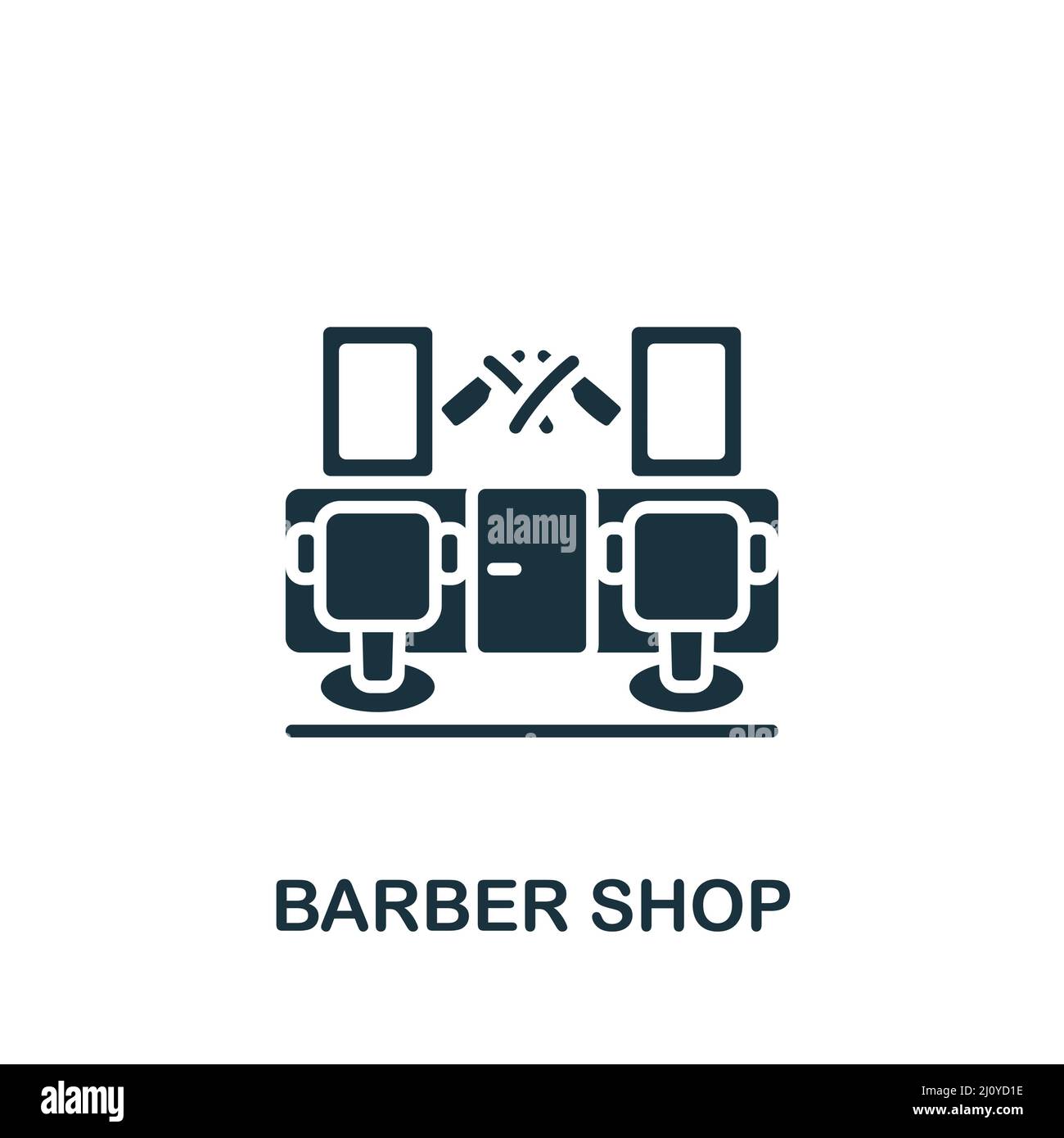 Barber Shop icon. Monochrome simple icon for templates, web design and ...