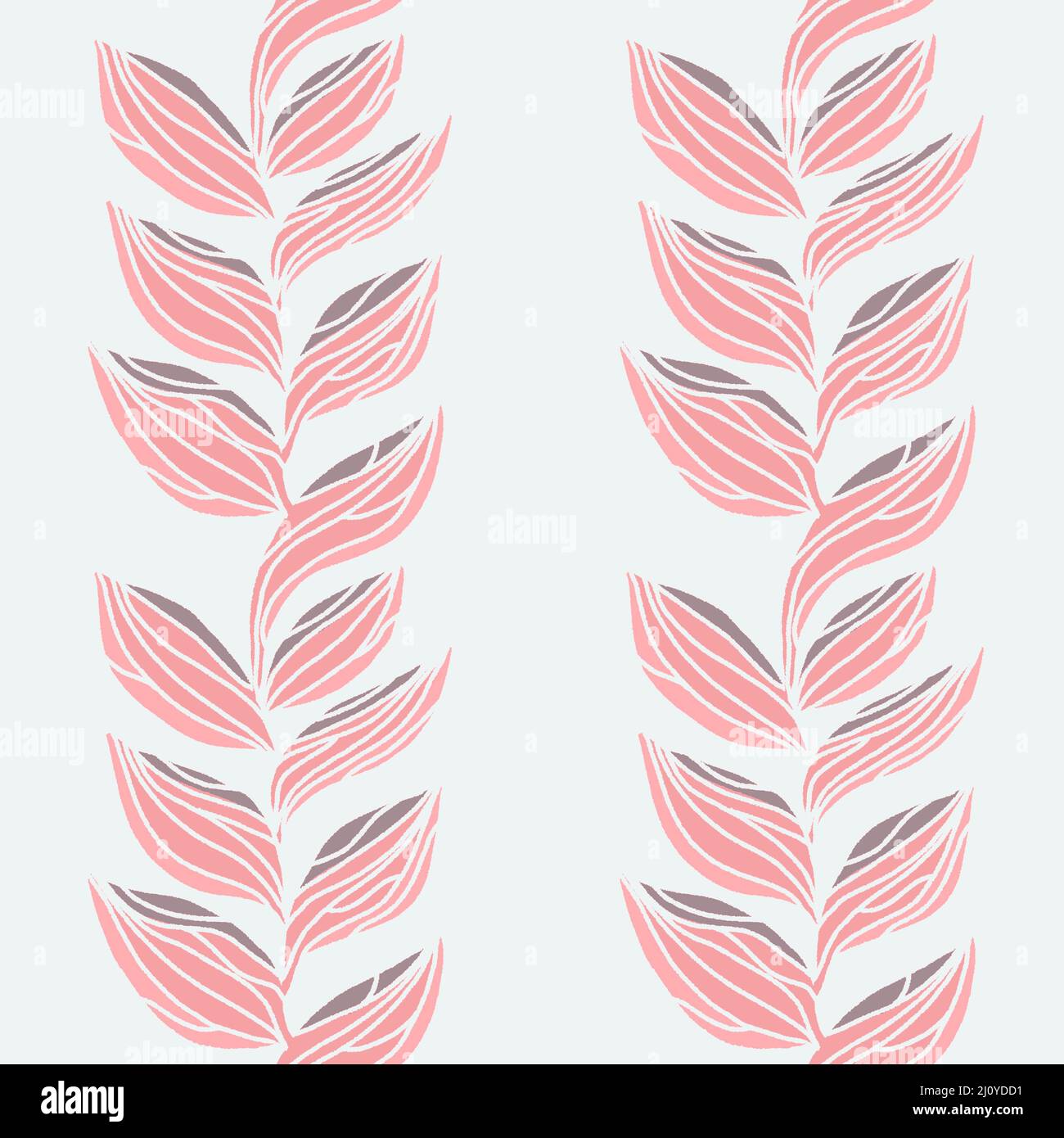 Seamless leaves and branches pattern for fabrics and textiles and cards ...