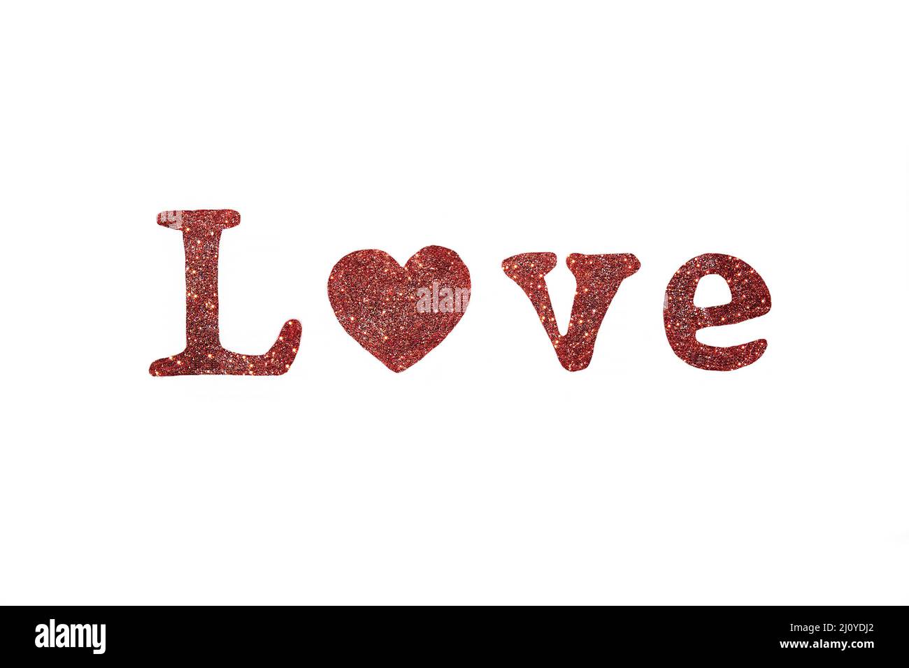 The word love in red letters on a white background. Happy Valentine's ...