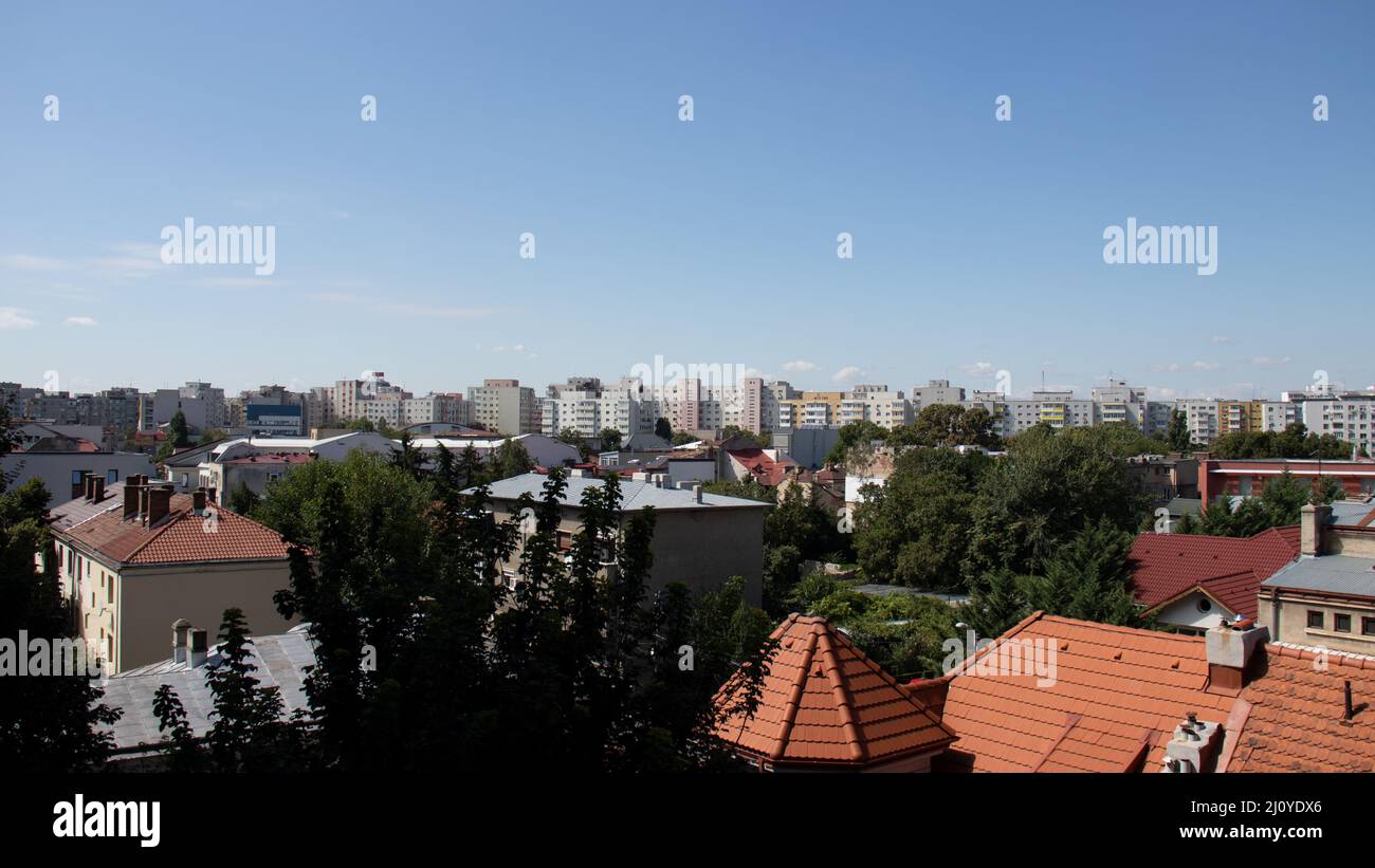 Bucharest urban pattern Stock Photo - Alamy