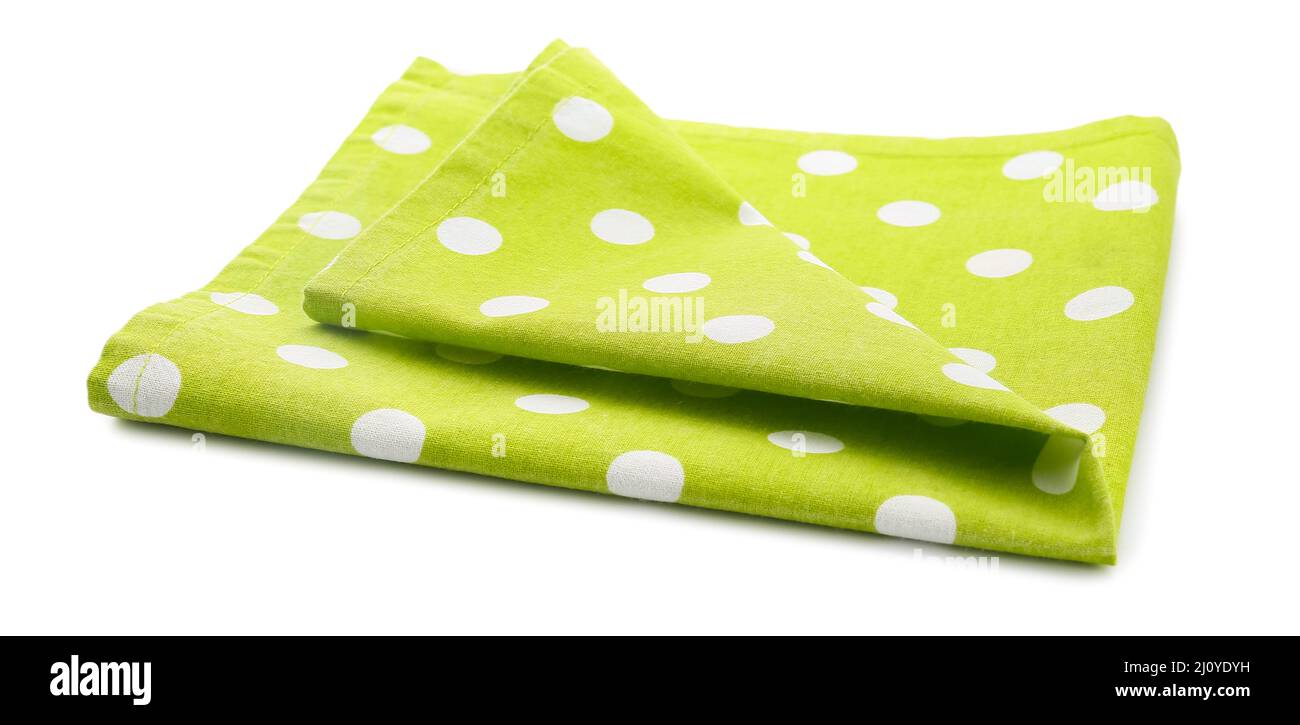 Clean napkin isolated on white Stock Photo - Alamy