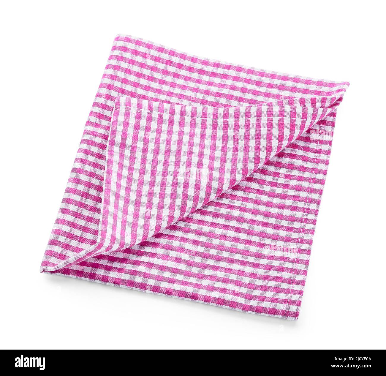 Clean napkin isolated on white Stock Photo - Alamy