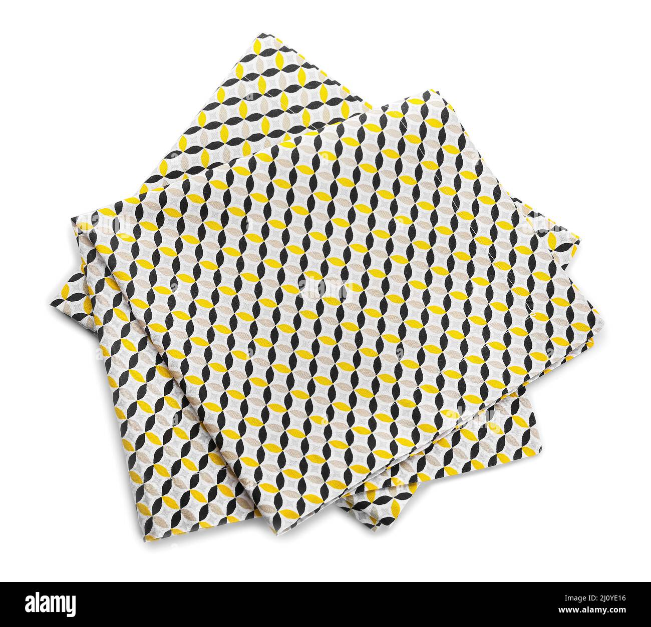 Clean napkins isolated on white Stock Photo - Alamy