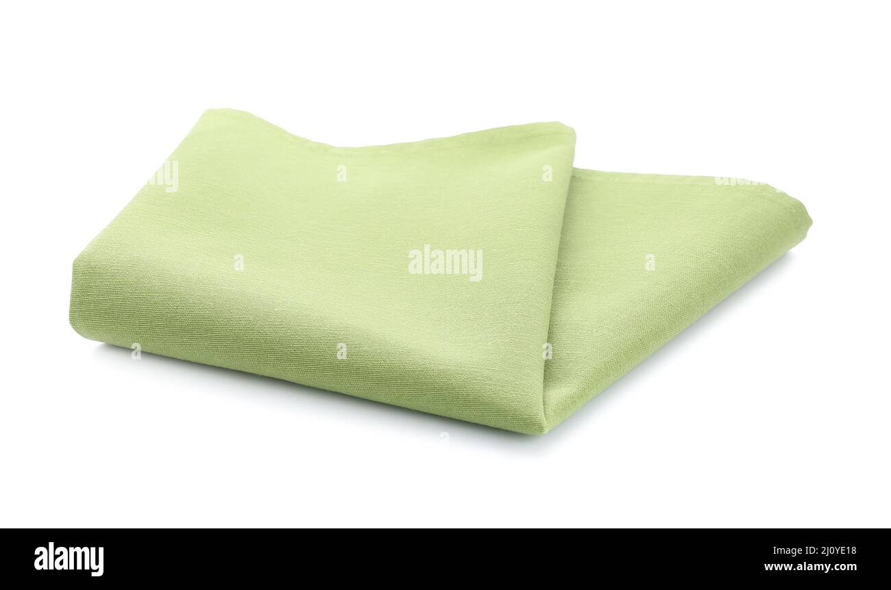 Clean napkin isolated on white Stock Photo - Alamy