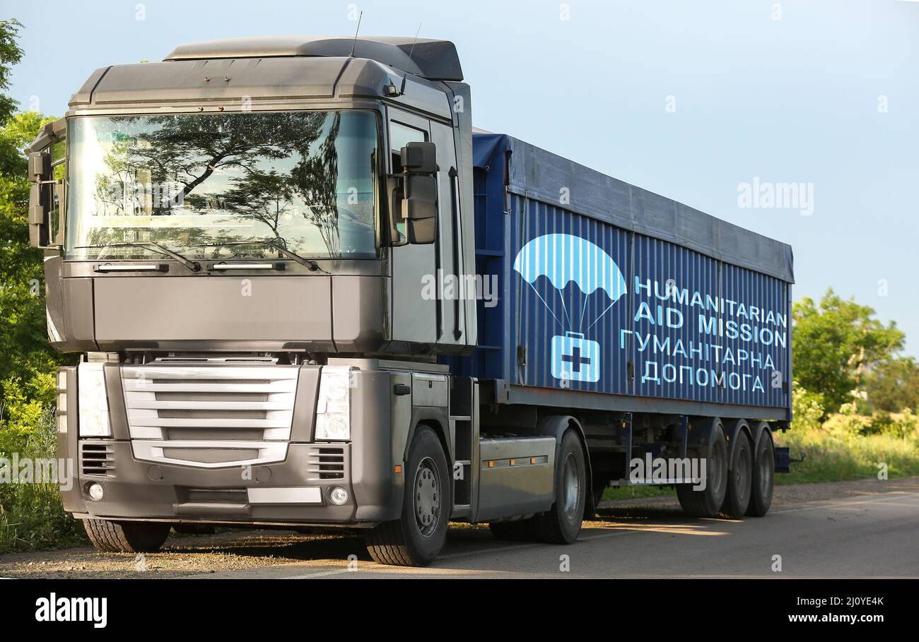 Charity truck cargo hi-res stock photography and images - Alamy