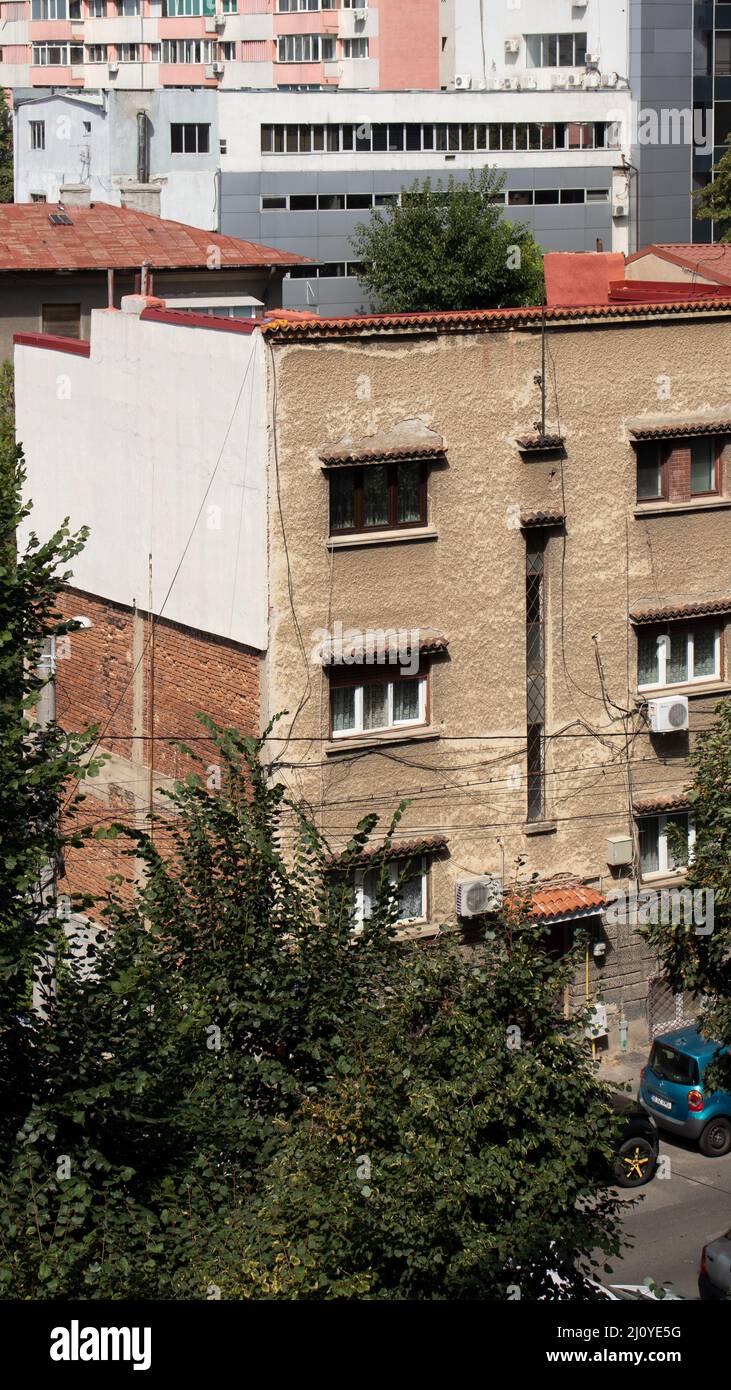 Bucharest urban pattern Stock Photo - Alamy
