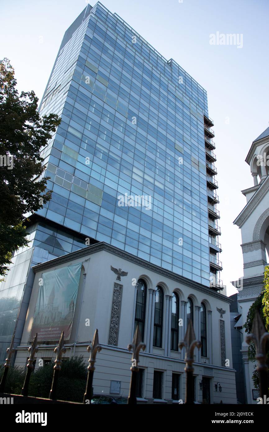 Bucharest urban pattern Stock Photo - Alamy