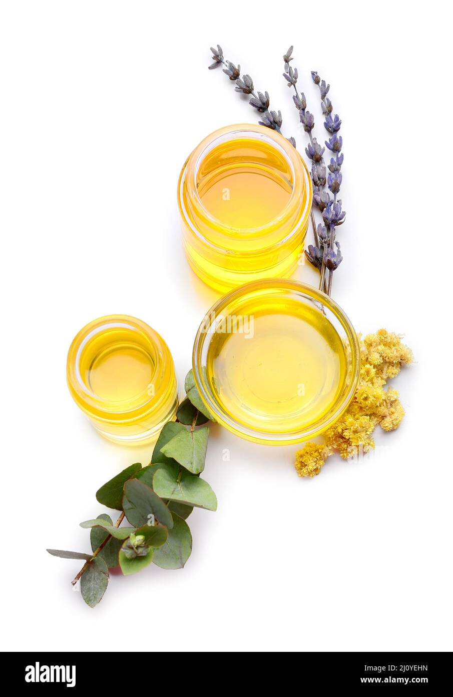 Essential oils different flowers Cut Out Stock Images & Pictures - Alamy