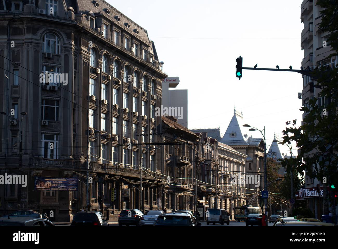 Bucharest urban pattern Stock Photo - Alamy
