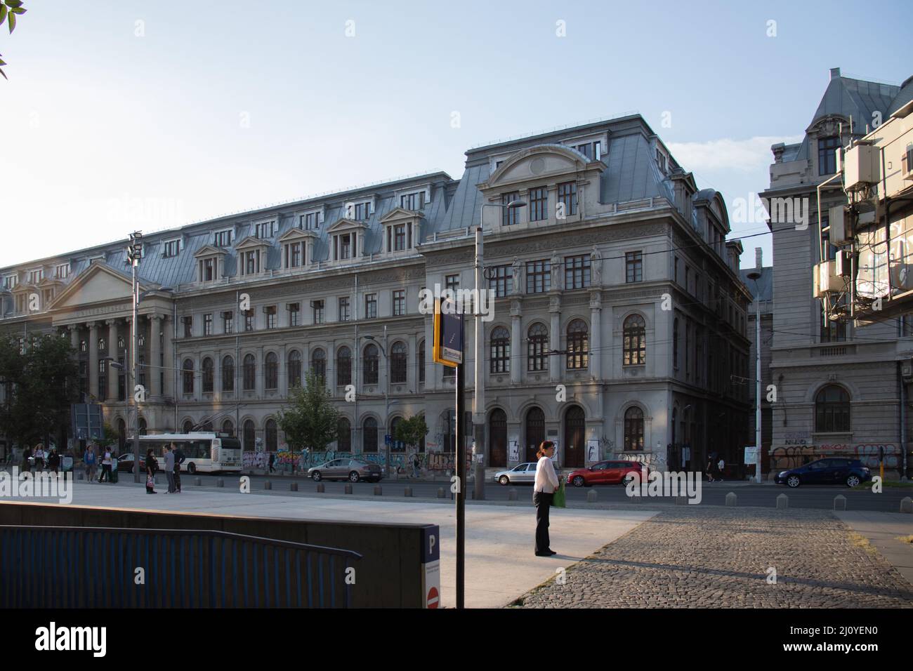 Bucharest urban pattern Stock Photo - Alamy