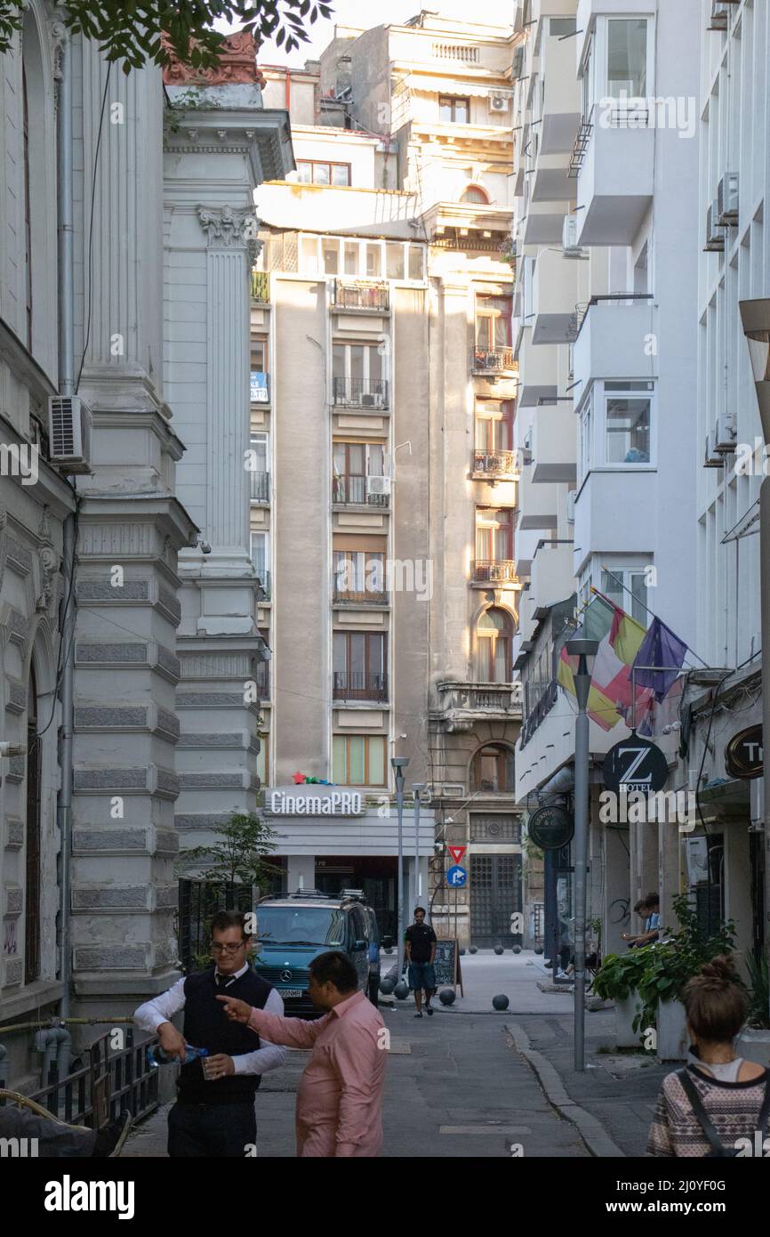 Bucharest urban pattern Stock Photo - Alamy