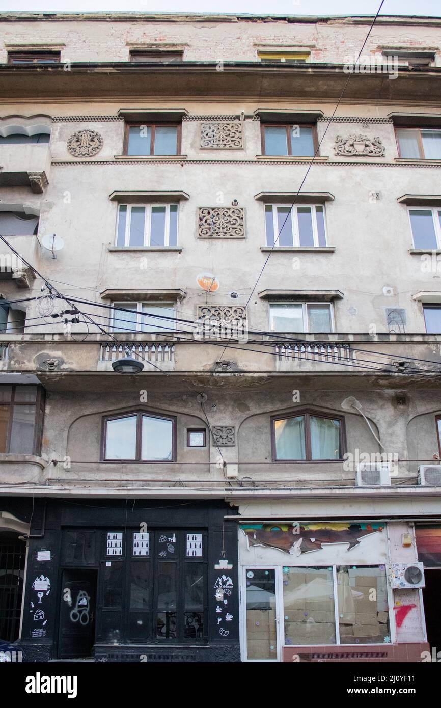 Bucharest urban pattern Stock Photo - Alamy