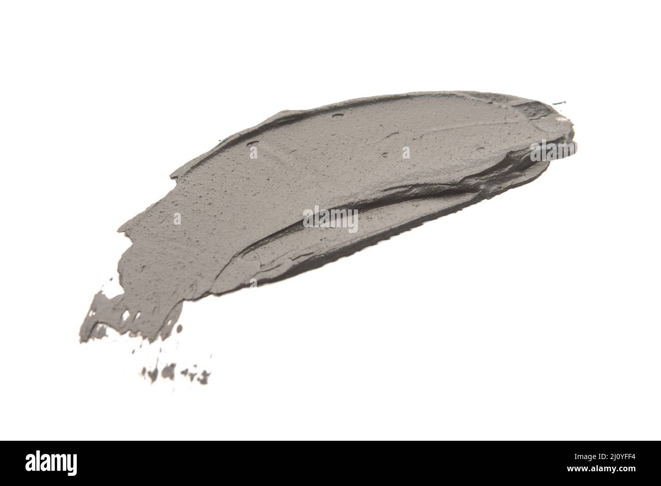Sample of activated carbon facial mask isolated on white background ...