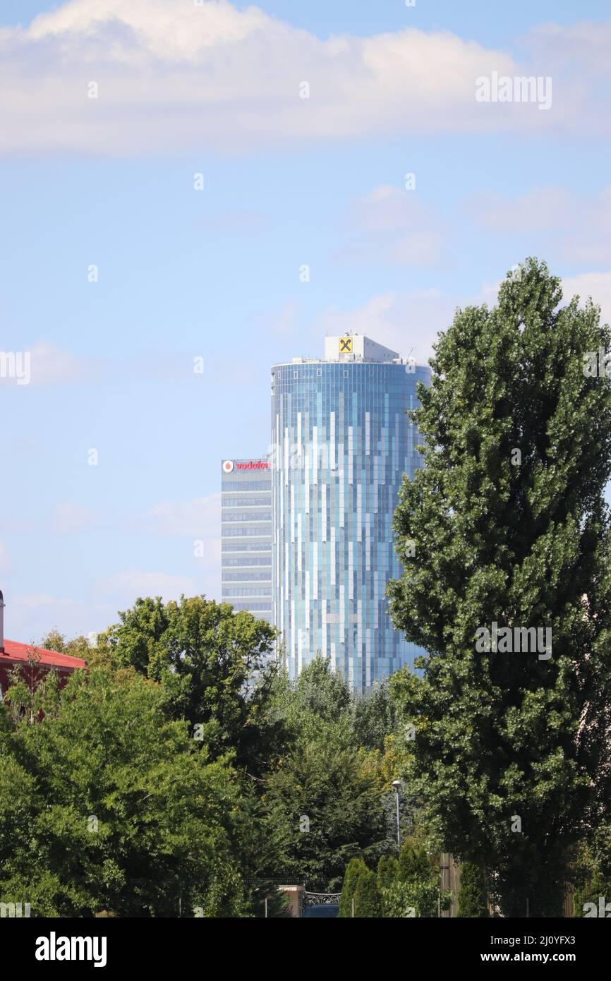 Bucharest urban pattern Stock Photo - Alamy